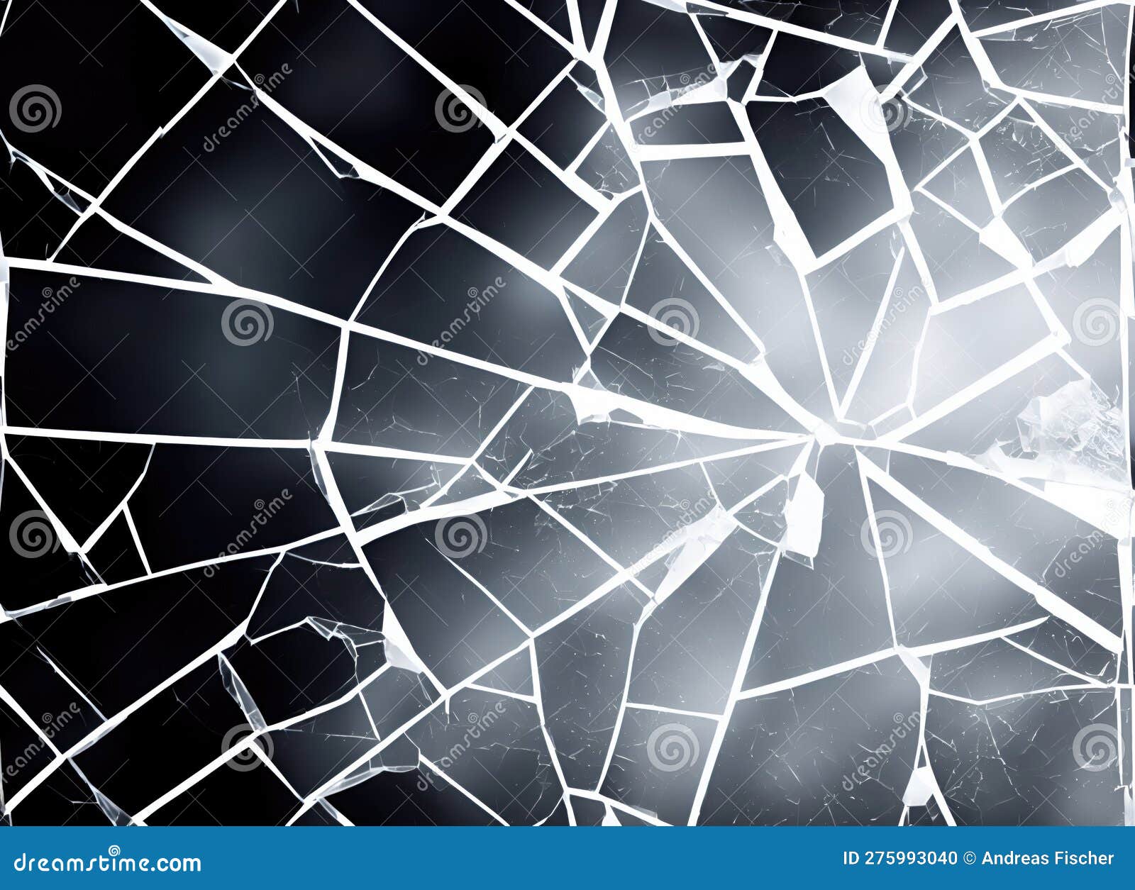 Broken Glass Mirror Created with Generative AI. Stock Illustration ...