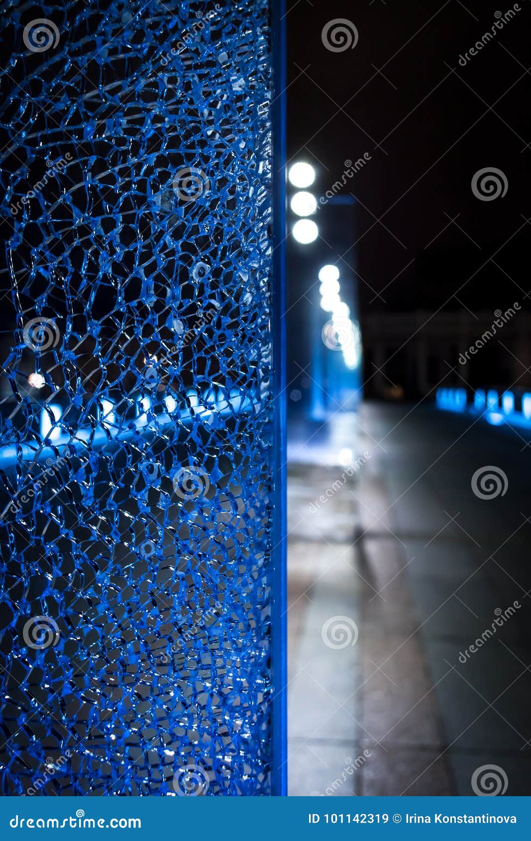 Broken glass panel. stock image. Image of view, pieces - 101142319
