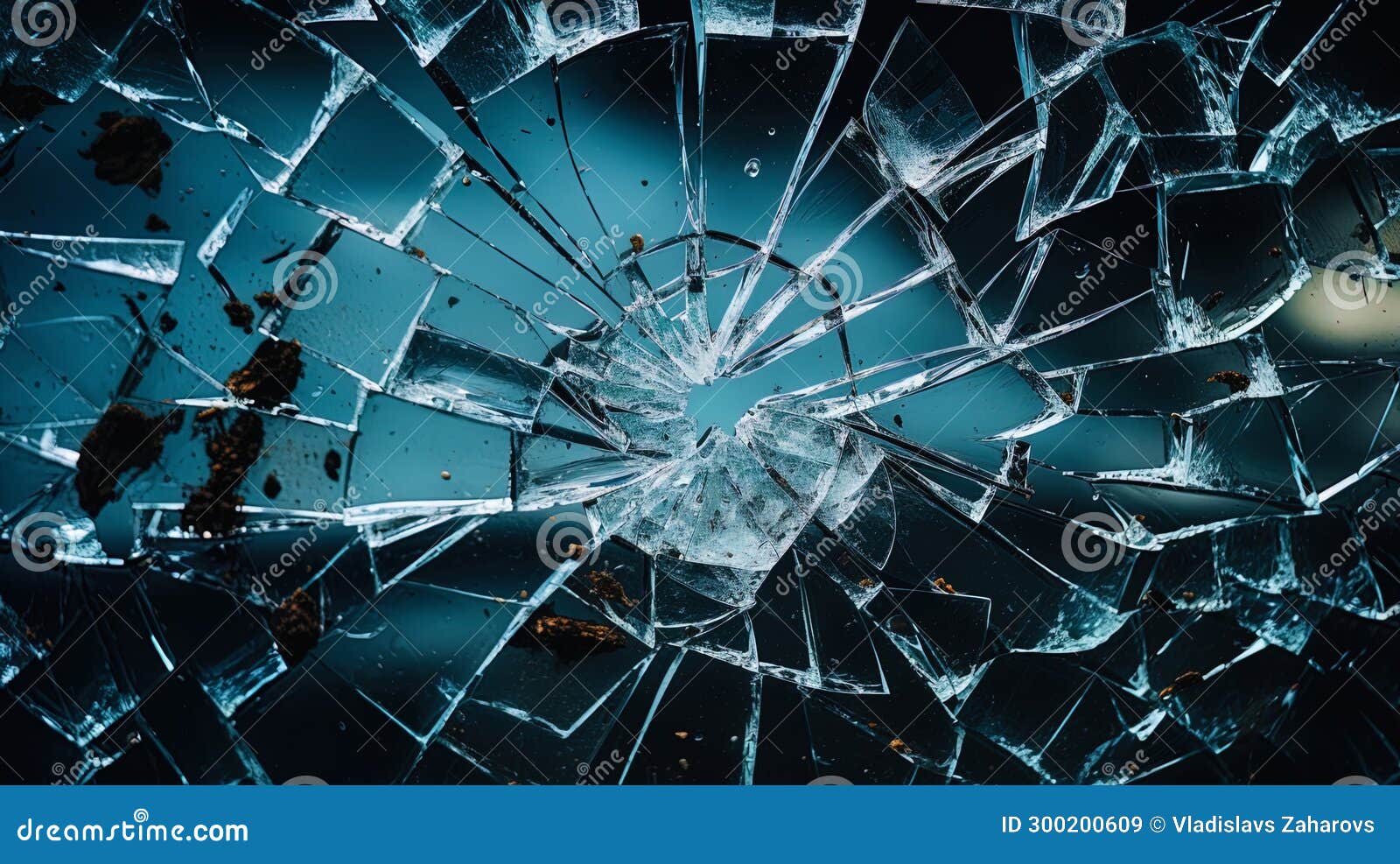 Broken Glass with Patterns of Light and Dark Stripes Stock Illustration ...