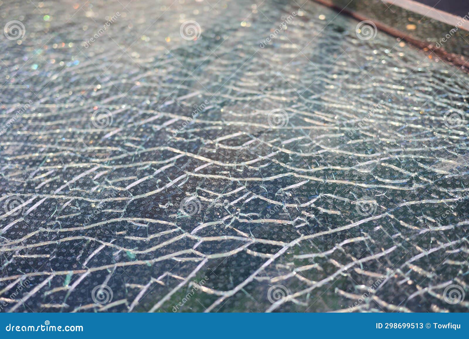 Broken Glass with Sharp Pieces Outdoor . Stock Image - Image of shatter ...