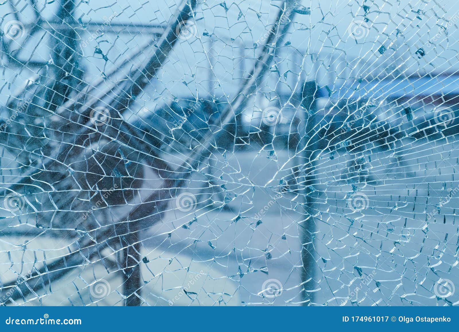 Broken Glass Showcases.Broken Glass in Blue.Blue Glass Texture ...