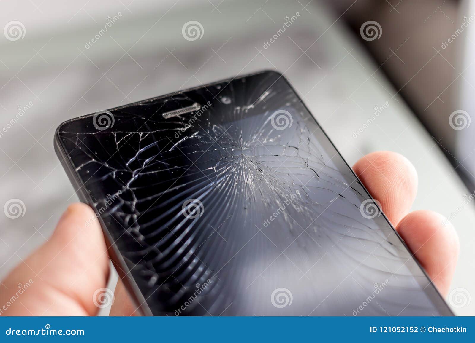 Broken Glass of Smart Phone Stock Photo - Image of communication ...