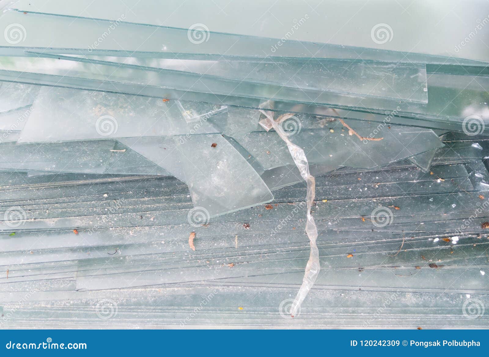 Broken glass stack. stock image. Image of pile, corner - 120242309