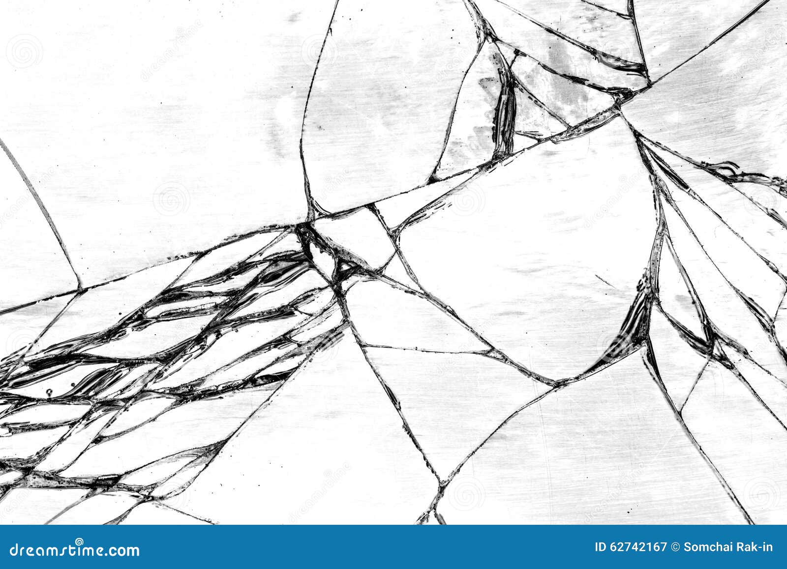 Broken Glass Texture, Cracked in the Glass Stock Illustration ...