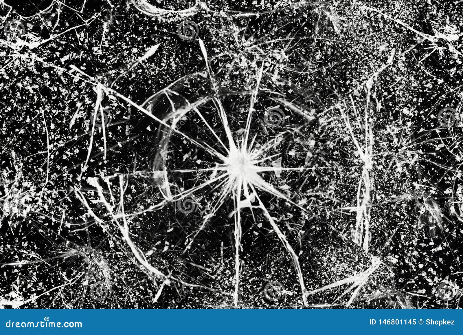 Broken Glass Texture. Realistic Cracked Glass Effect, Concept Element ...