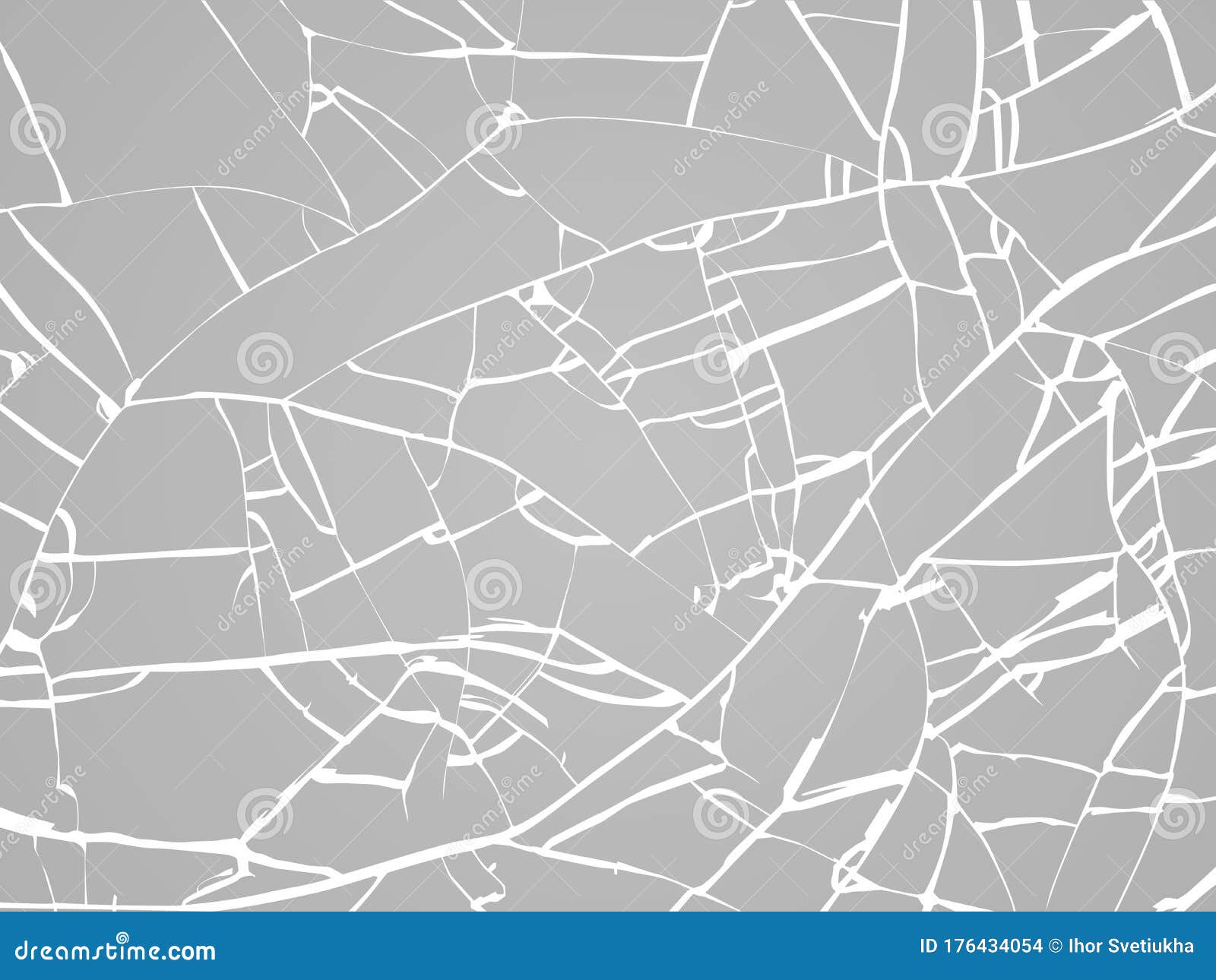 Broken Glass Texture. White Cracked Mirror Pattern Stock Vector ...