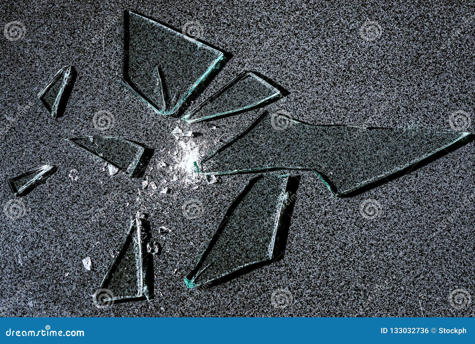 Broken Glass To Pieces. Texture Stock Photo - Image of pattern ...