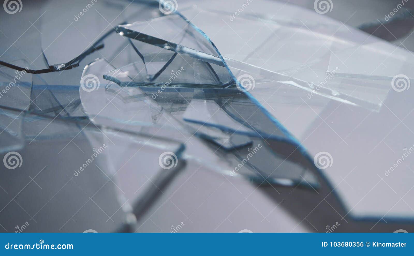 Broken Glass Turns on a Stand. Close Up Stock Footage - Video of bright ...