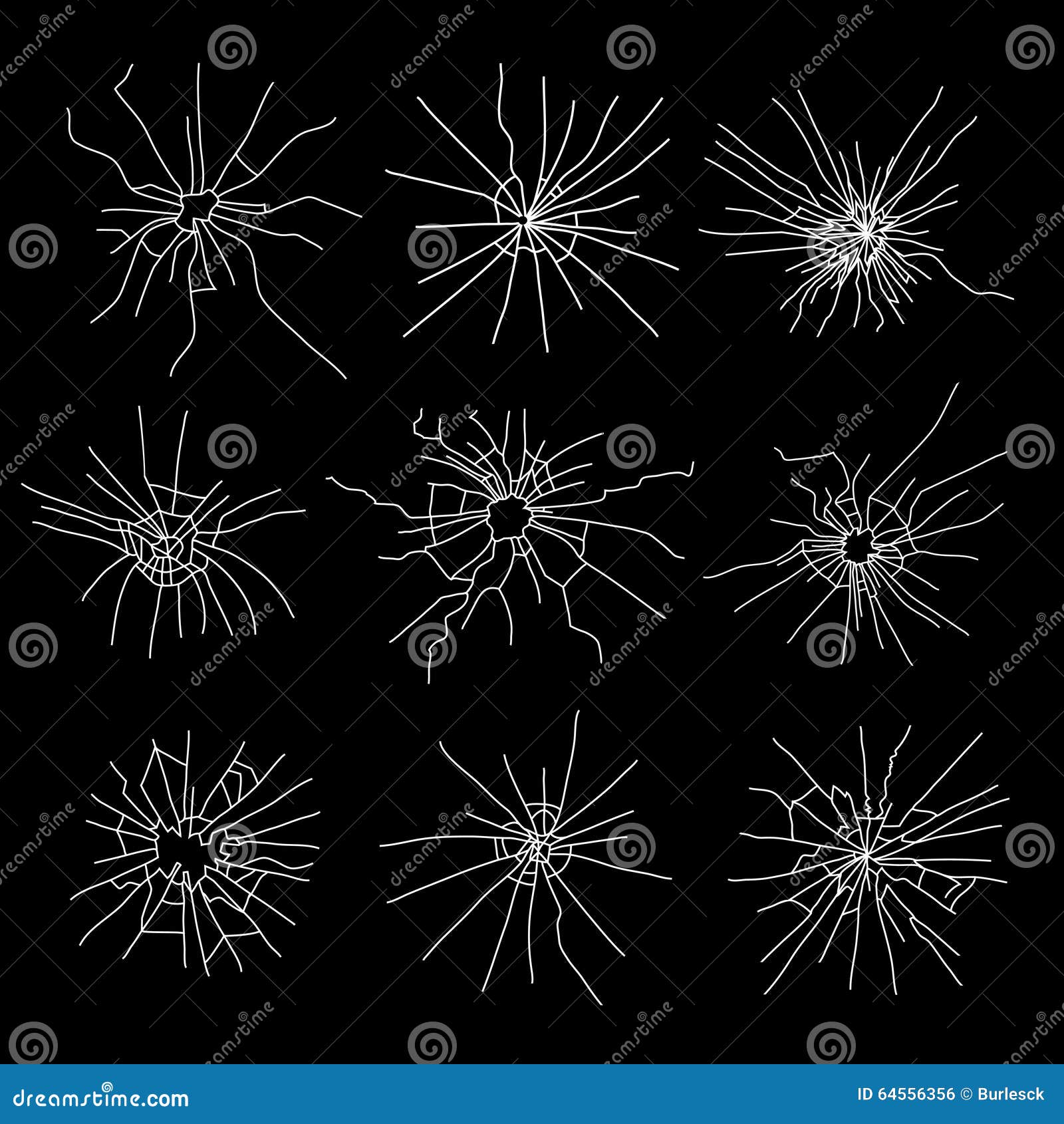 Broken glass vector stock vector. Illustration of abstract - 64556356