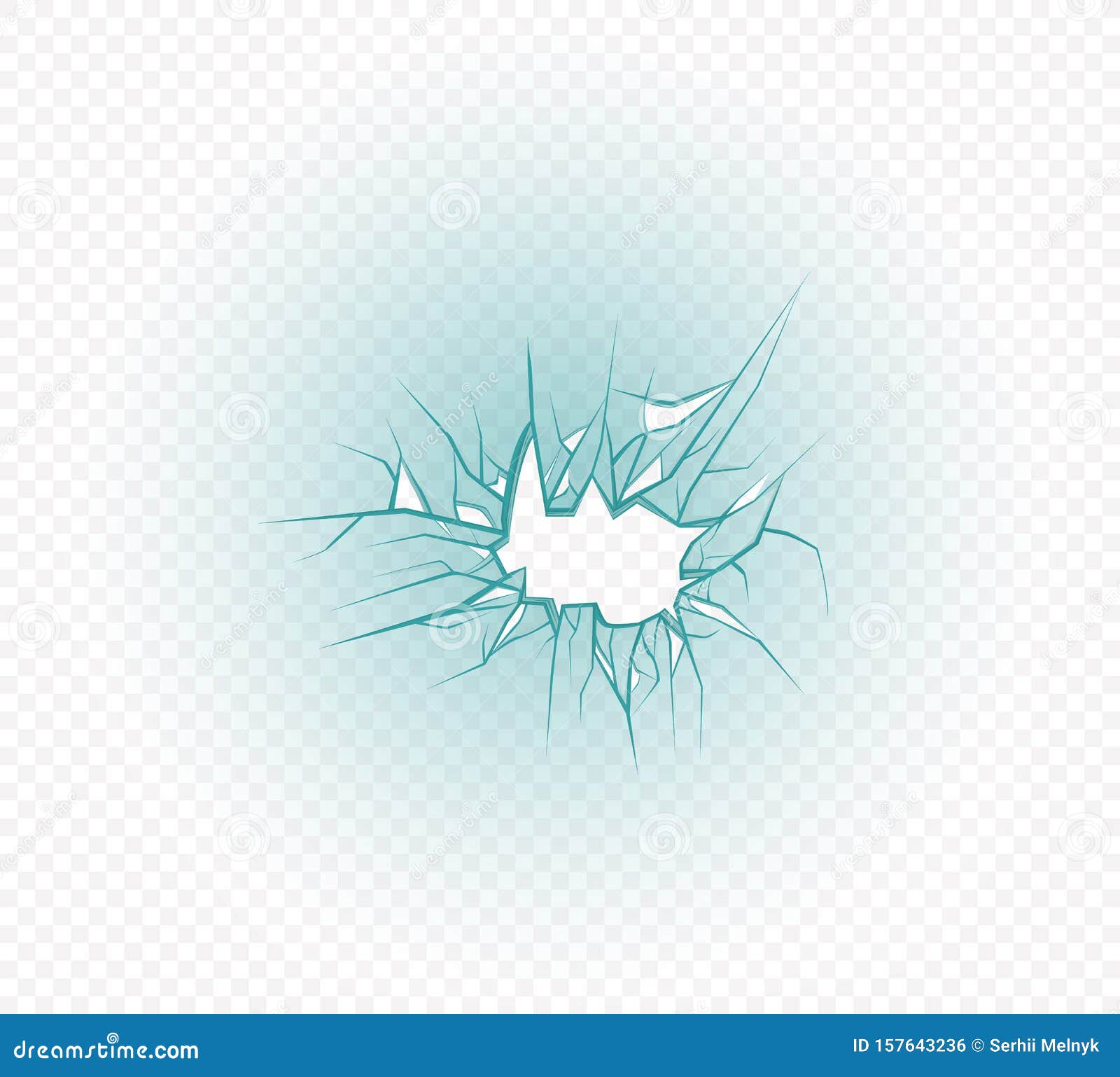 Broken Glass, Vector Illustration Stock Vector - Illustration of danger ...