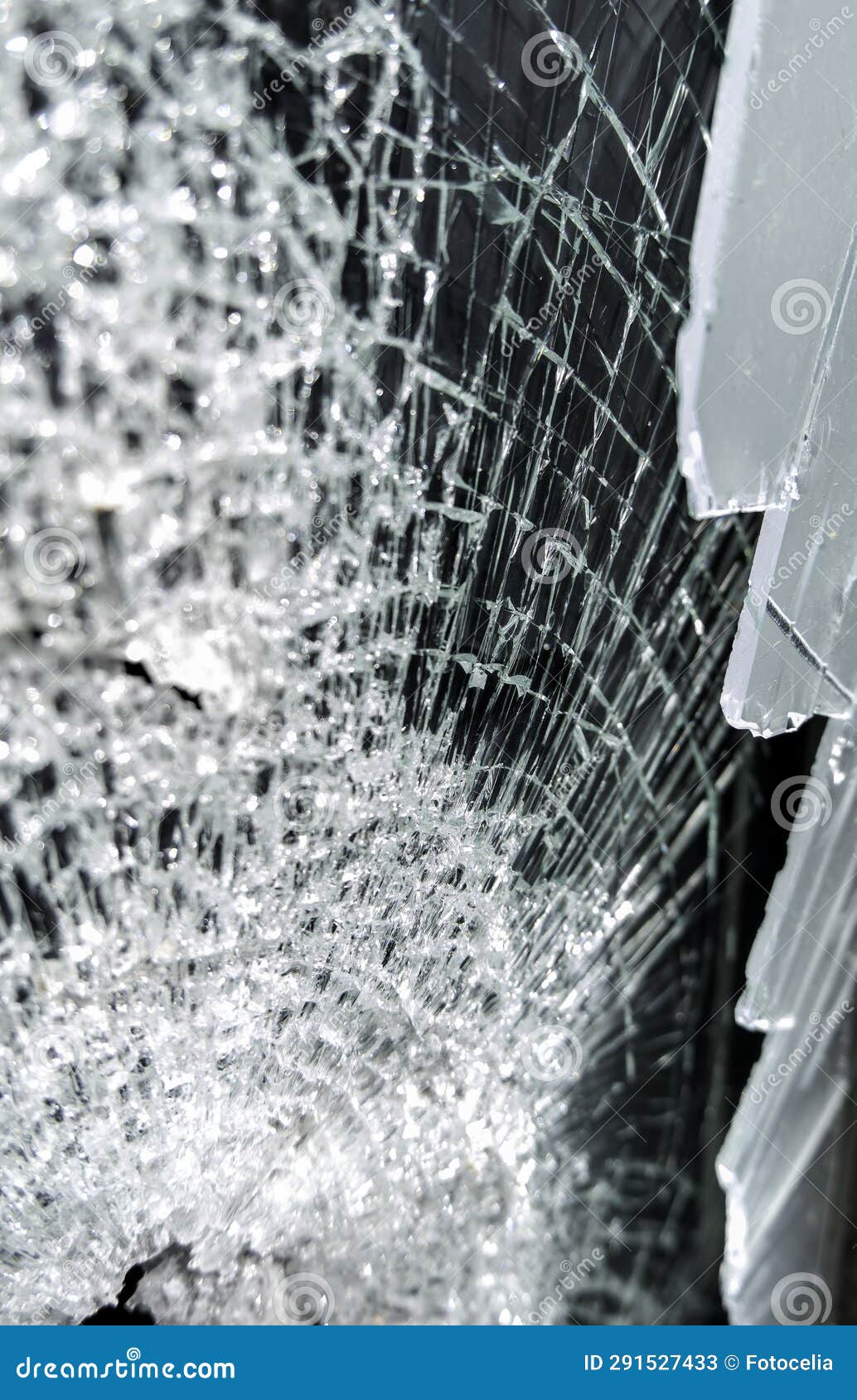 Broken glass on the wall stock image. Image of ruined - 291527433