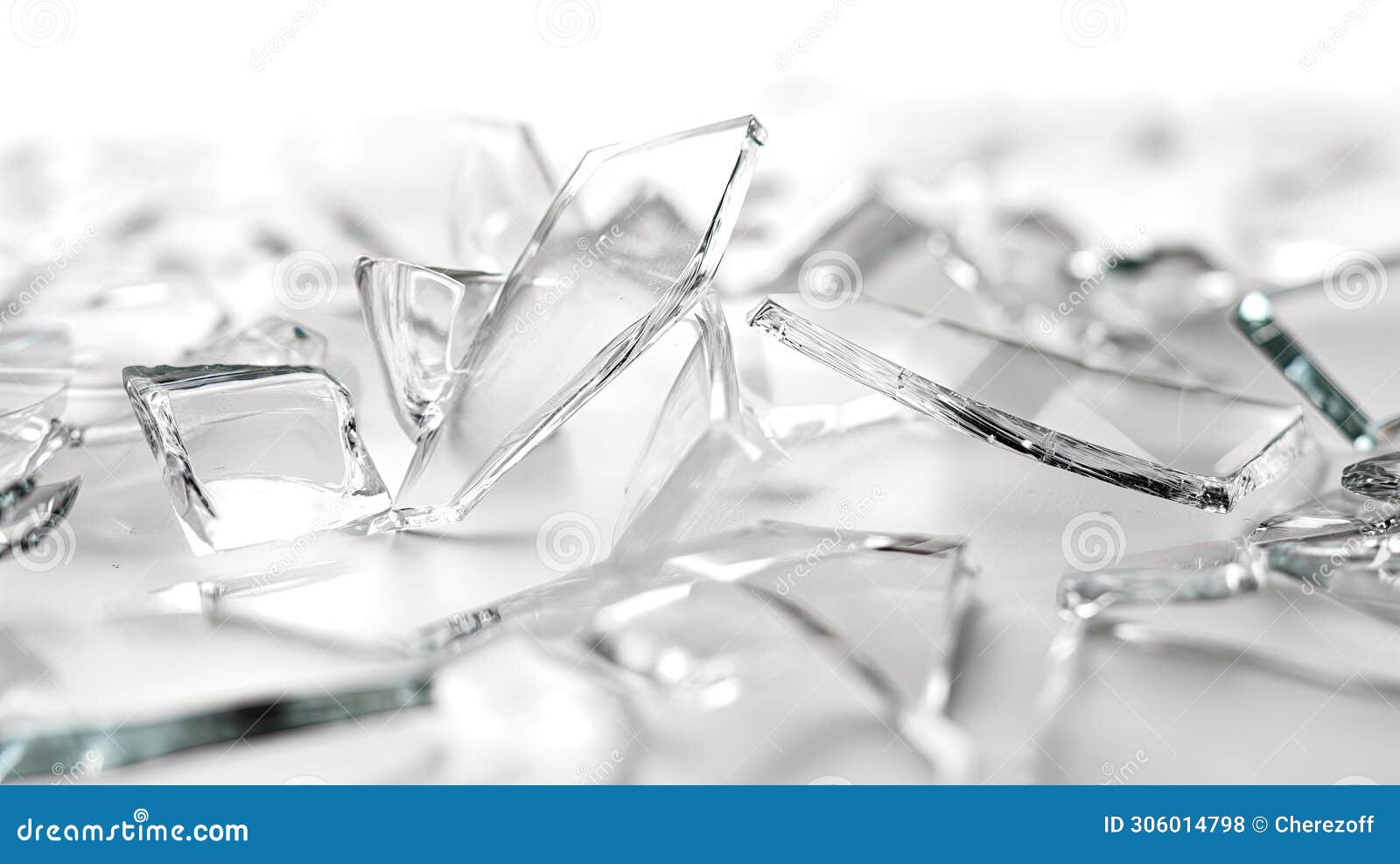 Broken Glass on White Background Stock Illustration - Illustration of ...