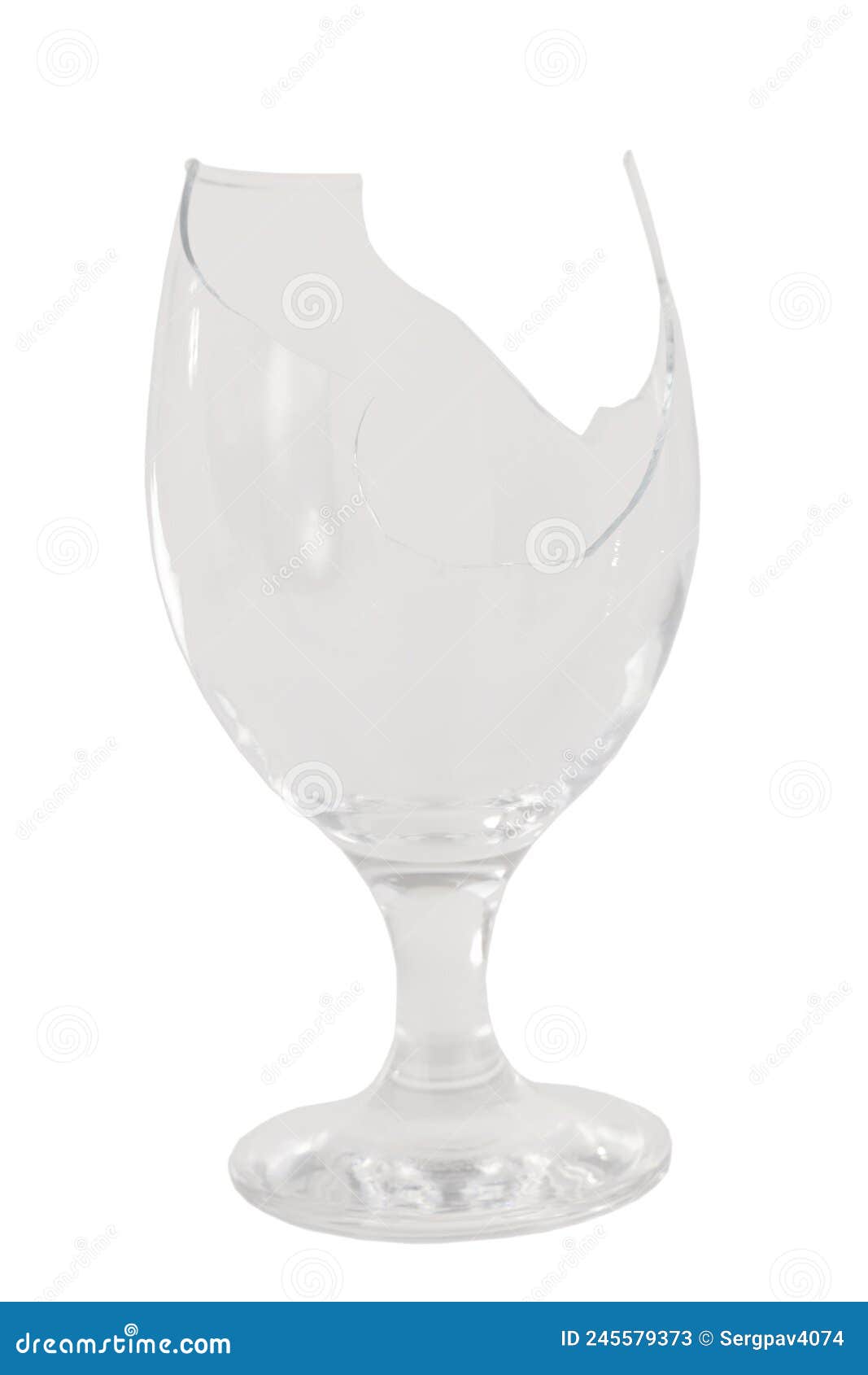 Broken Glass on White Background Stock Image - Image of event, glas ...