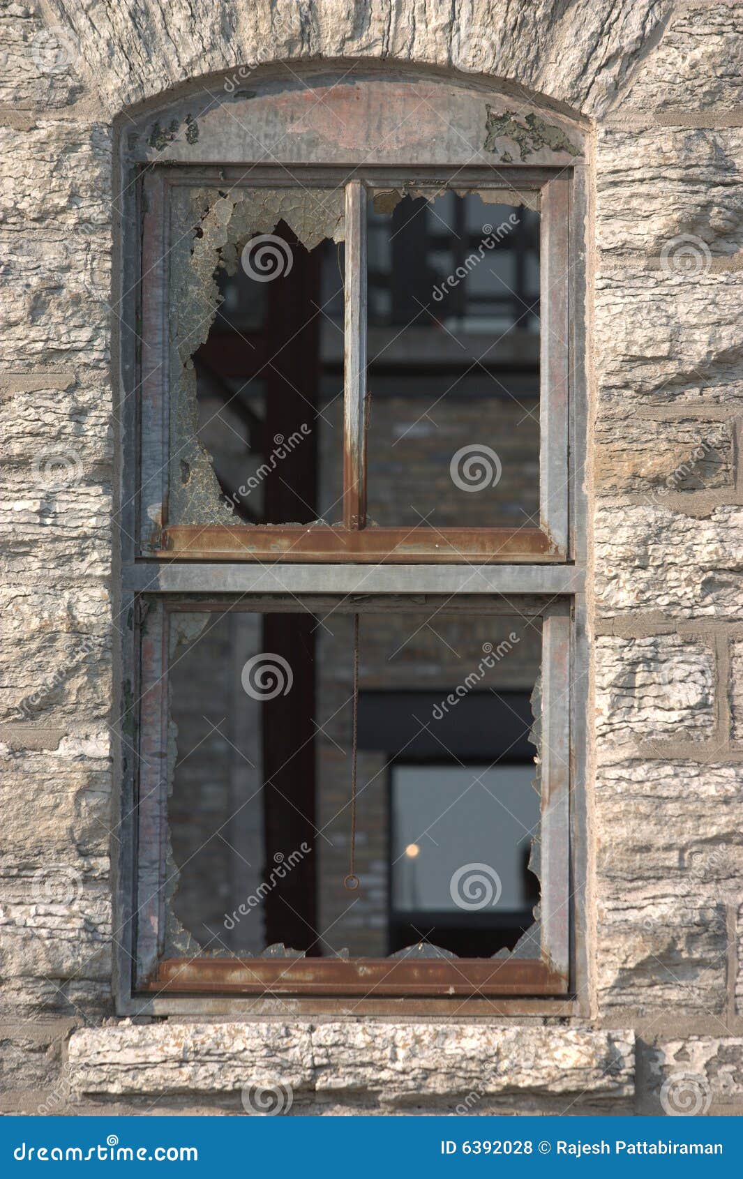 Broken glass window stock photo. Image of estate, break - 6392028