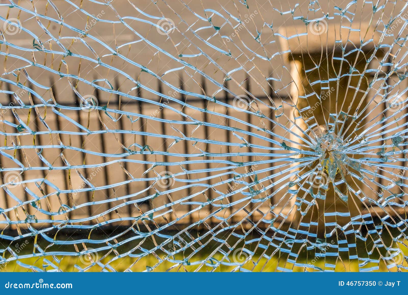 Broken Glass Window in House Home Stock Photo - Image of robbery ...
