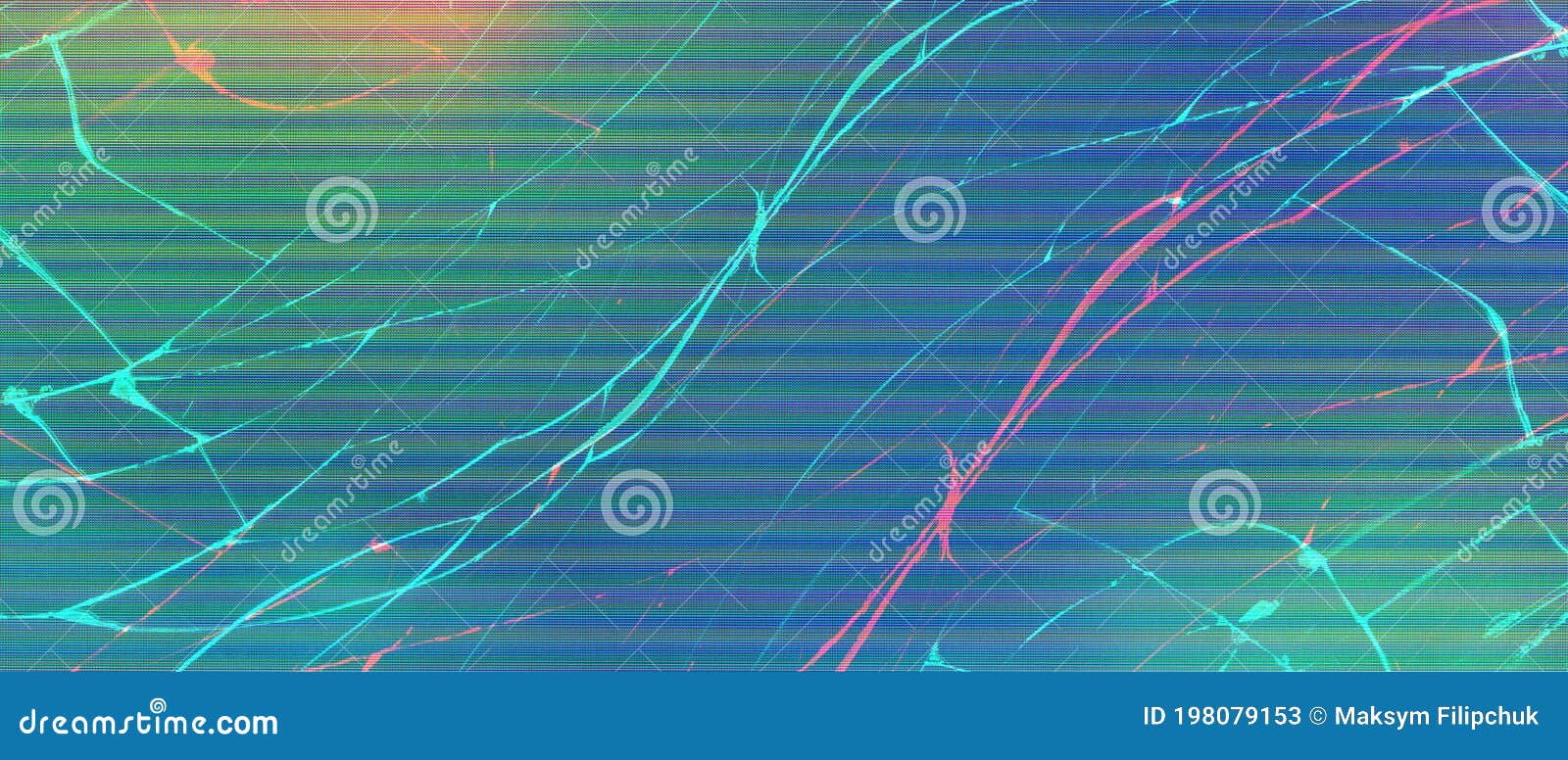 Broken glitchy LCD screen stock illustration. Illustration of crack ...