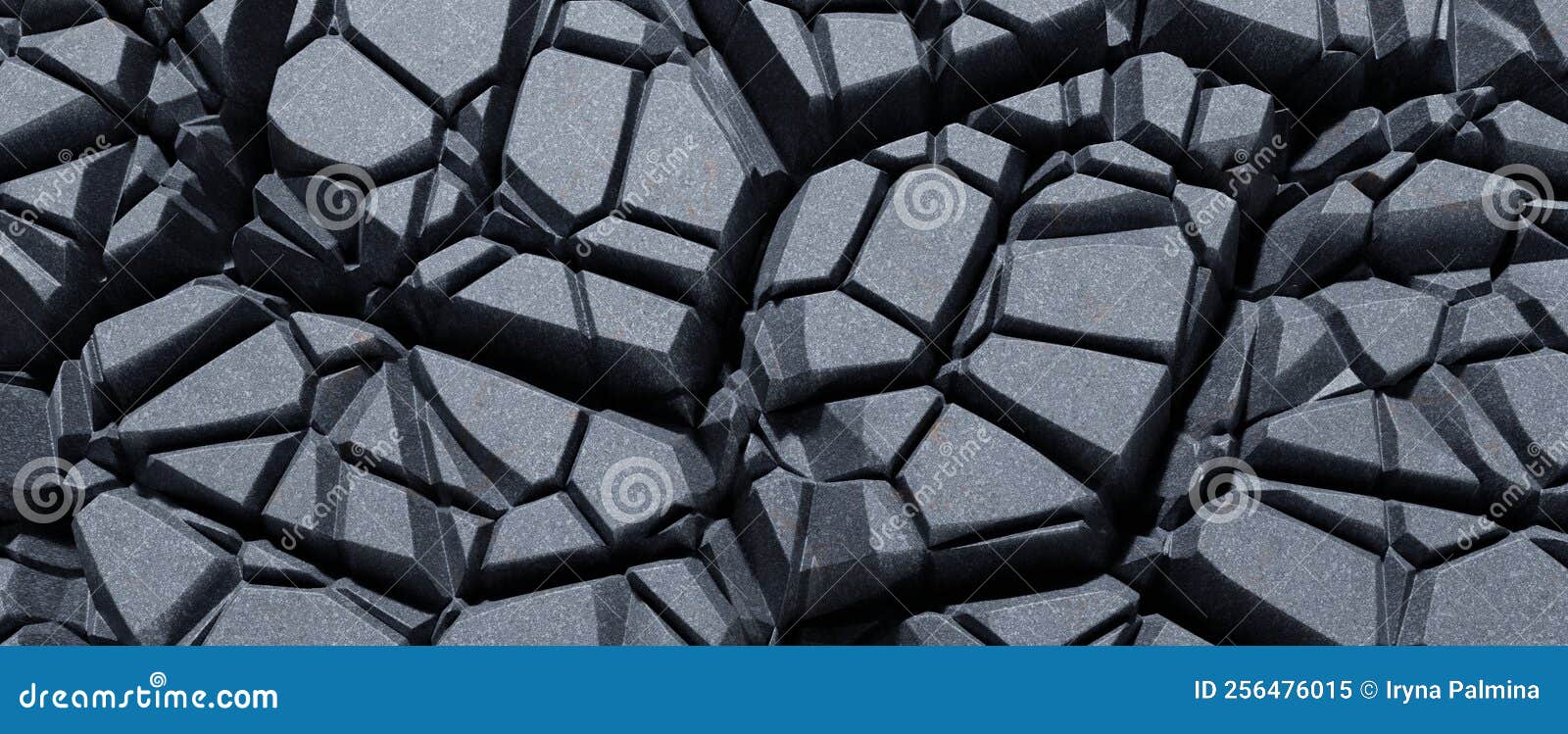 Broken Granite Slab Background. Rough Dark Cracks and Breaks Stock ...