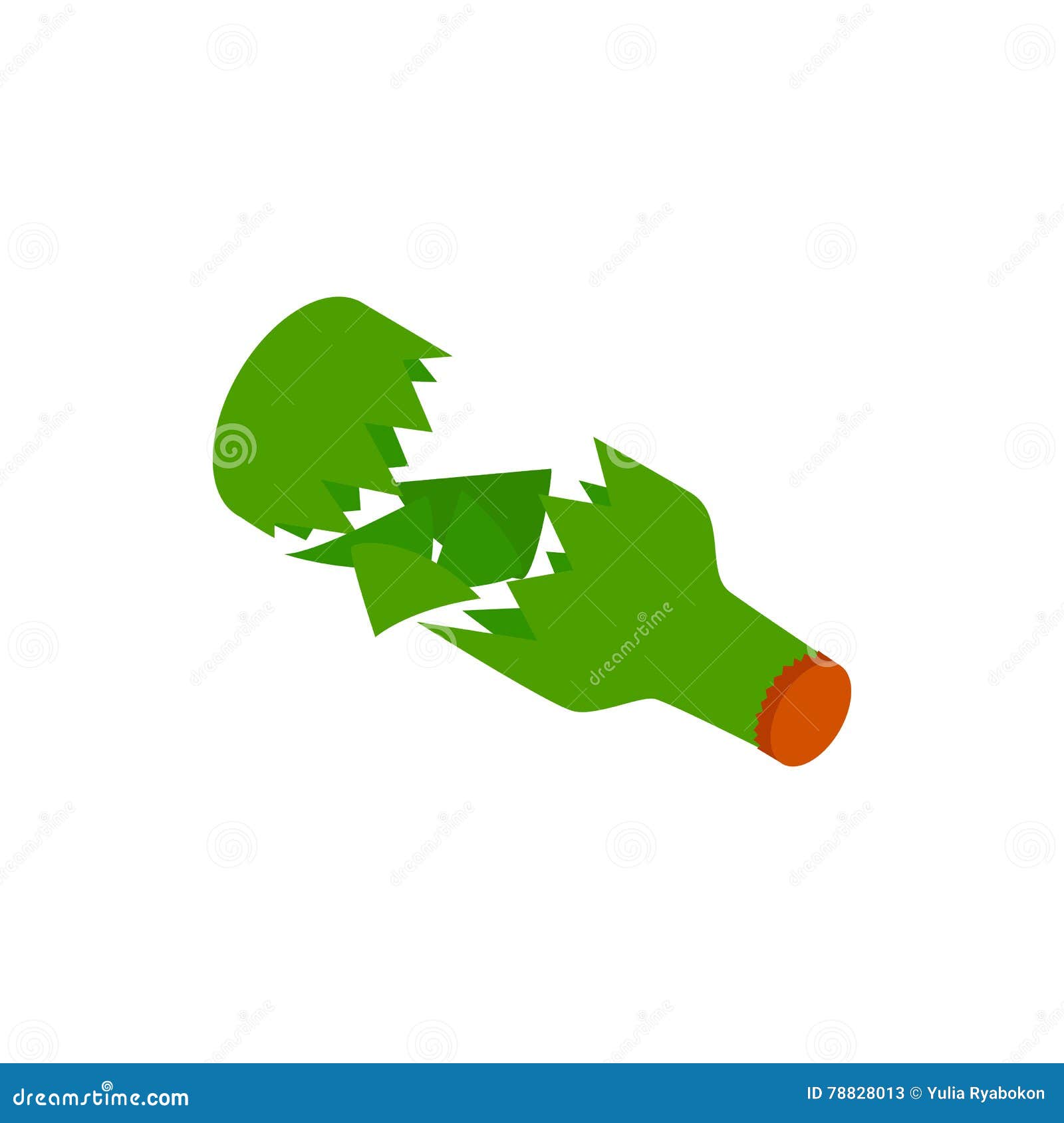 Broken Green Pyramid Stock Photography | CartoonDealer.com #10389200