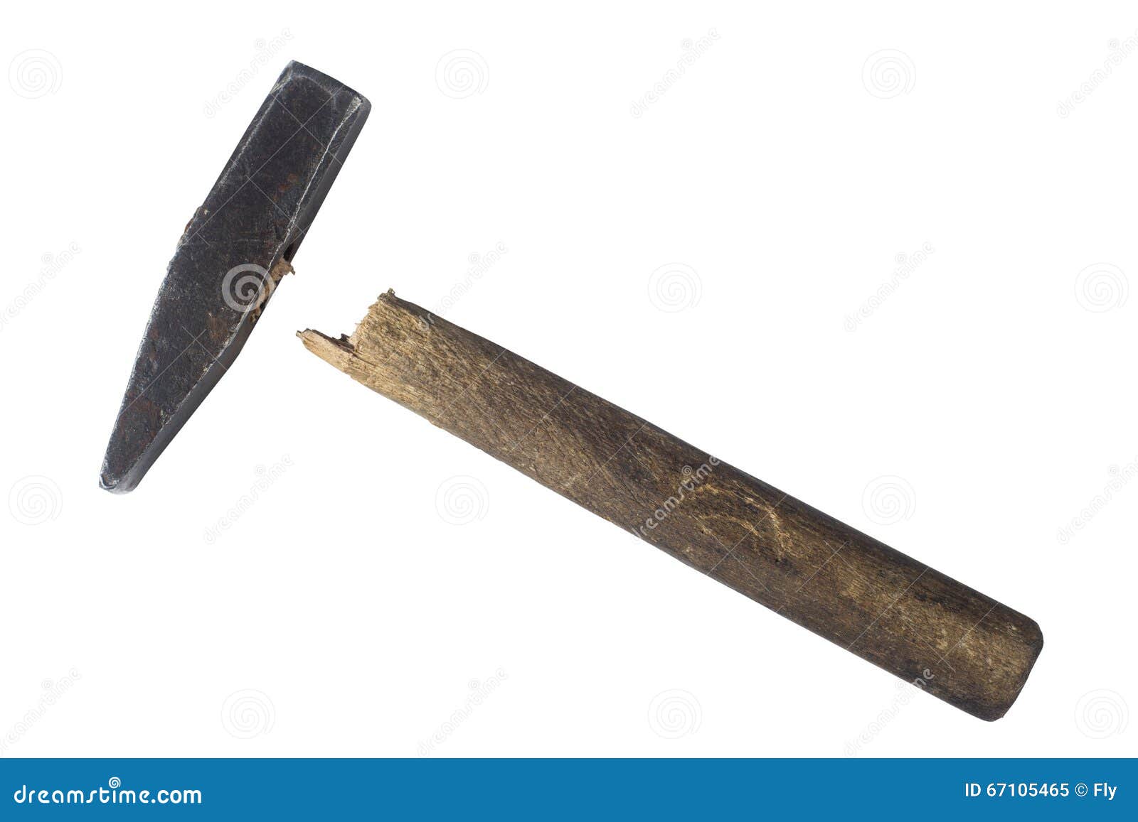 Broken hammer stock image. Image of tool, isolated, idea - 67105465