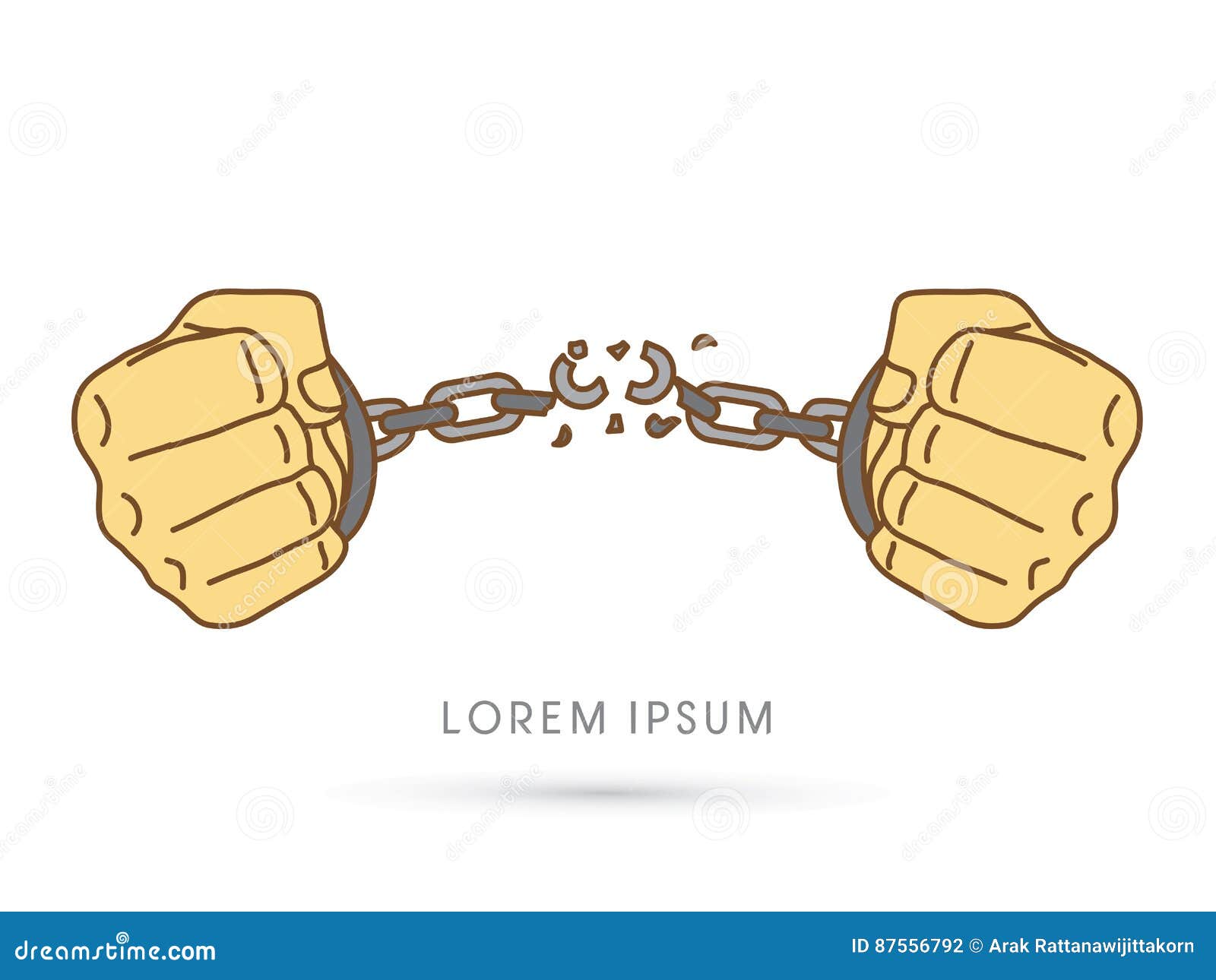 Broken Handcuffs Graphic Vector Stock Vector - Illustration of pose ...