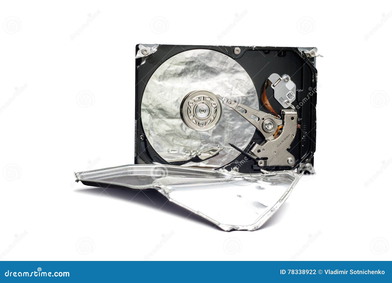 Broken hard drive stock photo. Image of data, background - 78338922