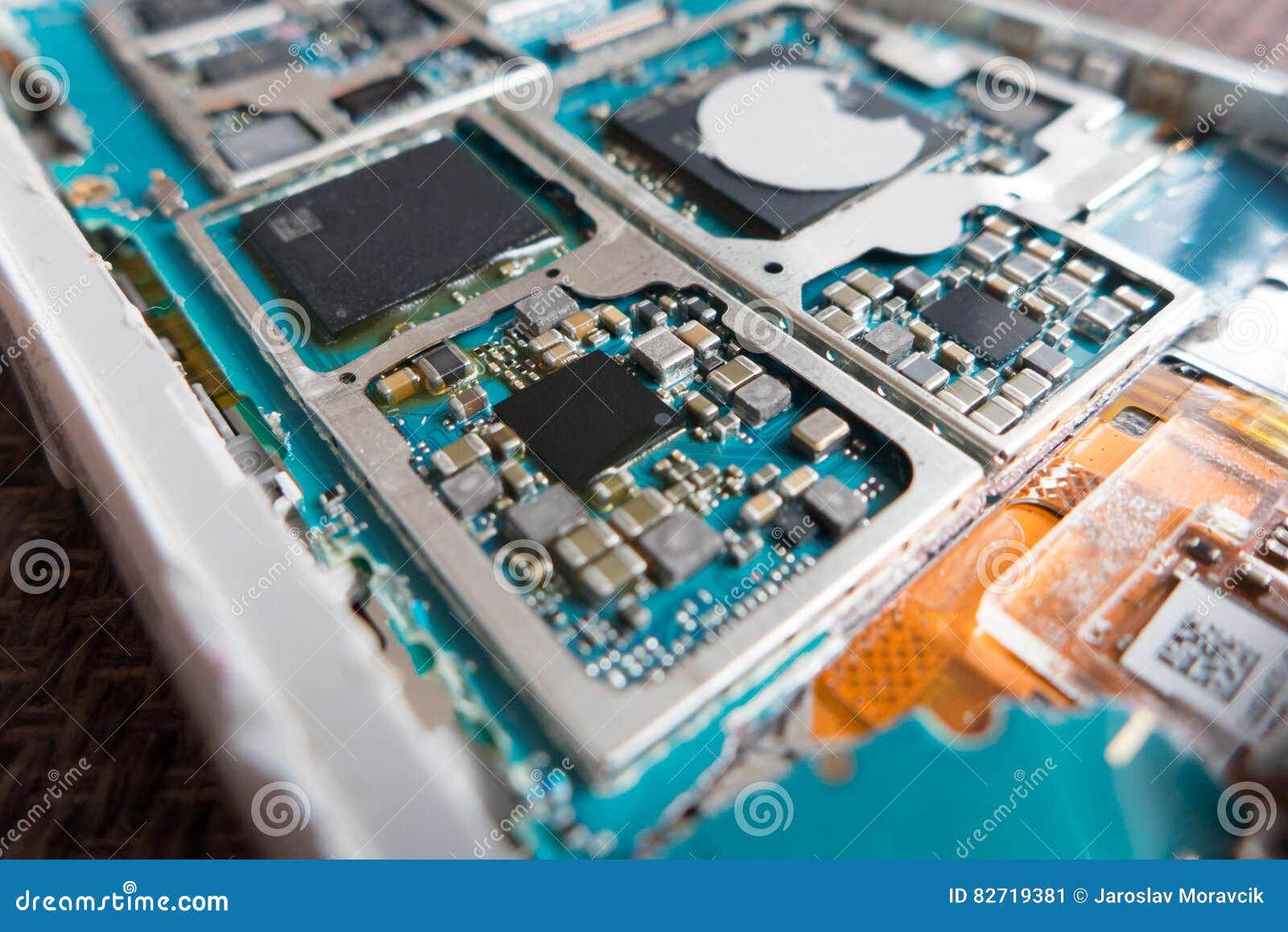 Broken Hardware in Smartphone Stock Image - Image of smartphone ...