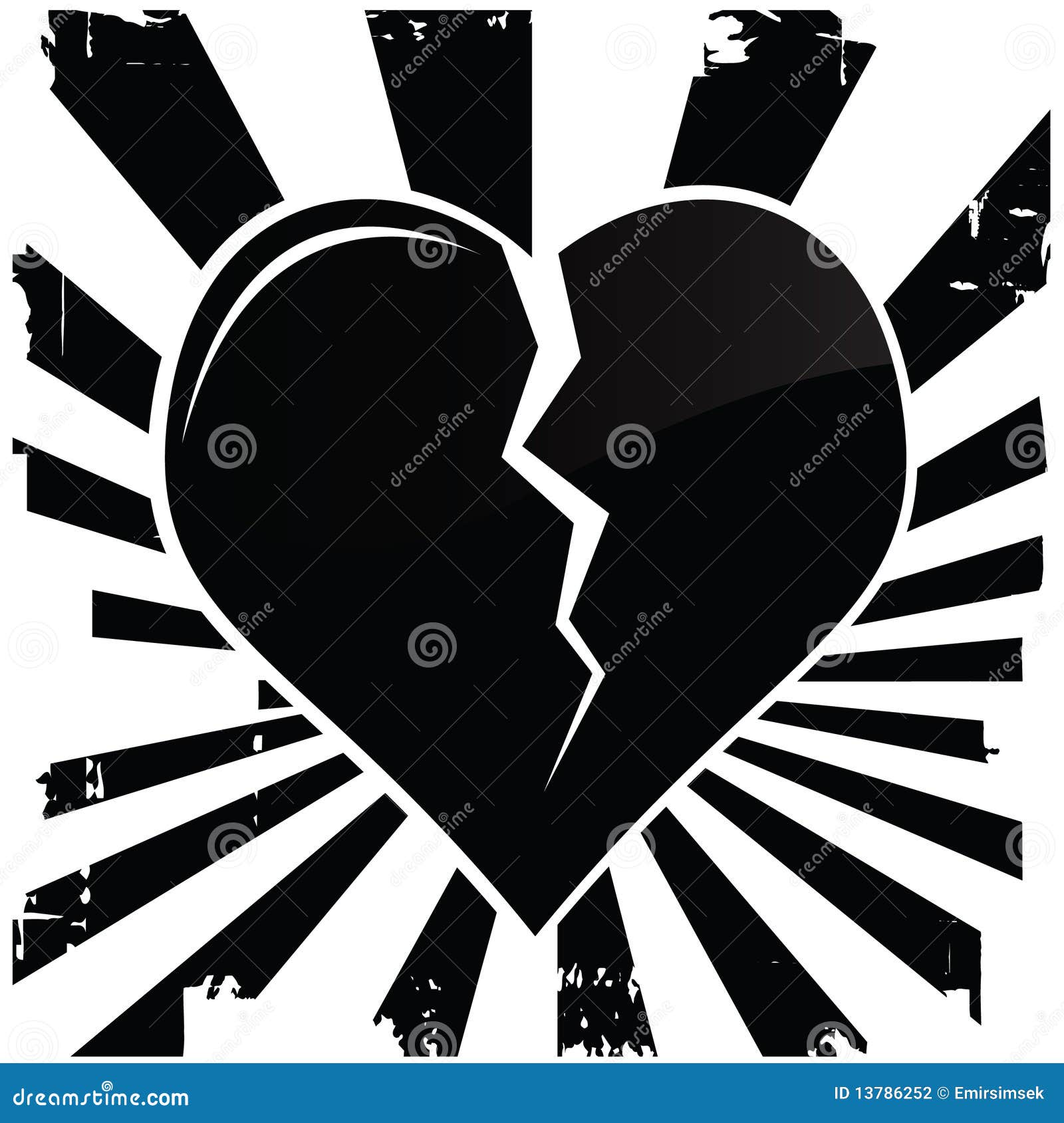 A Broken Heart Face Expression Changes To Dark Skull Broken Heart ...