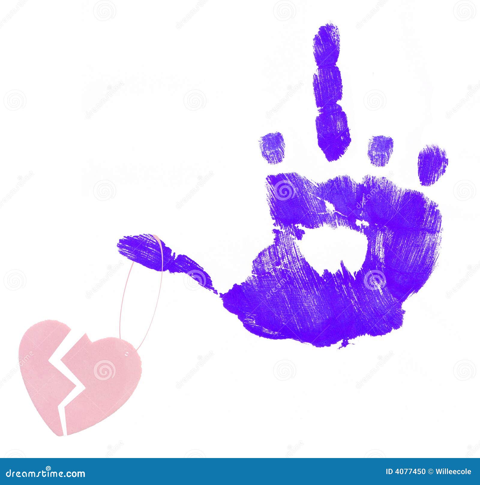 Broken Heart on Angry Finger Stock Photo - Image of concept, emotion ...