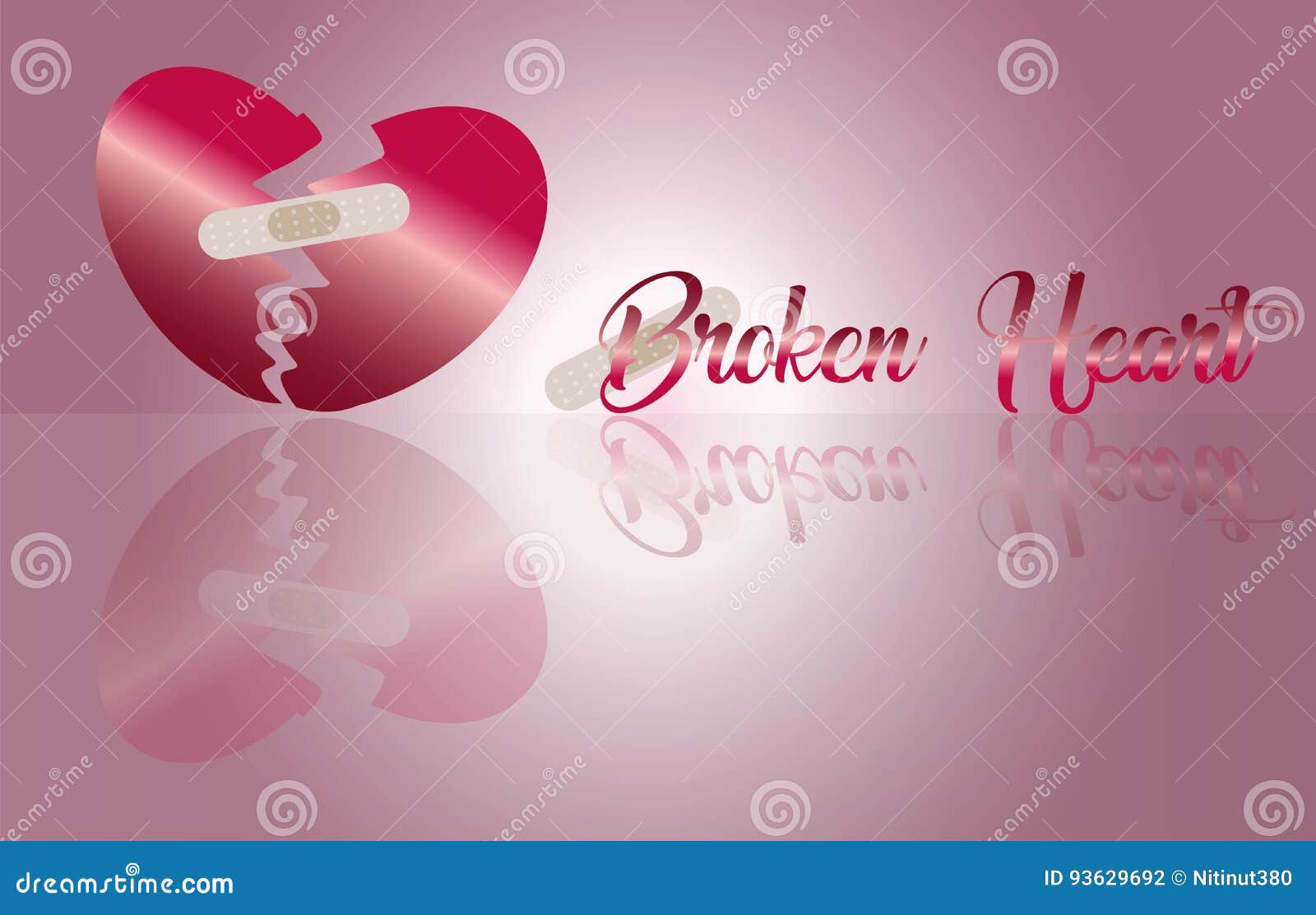 Abstract Broken Heart Wallpaper