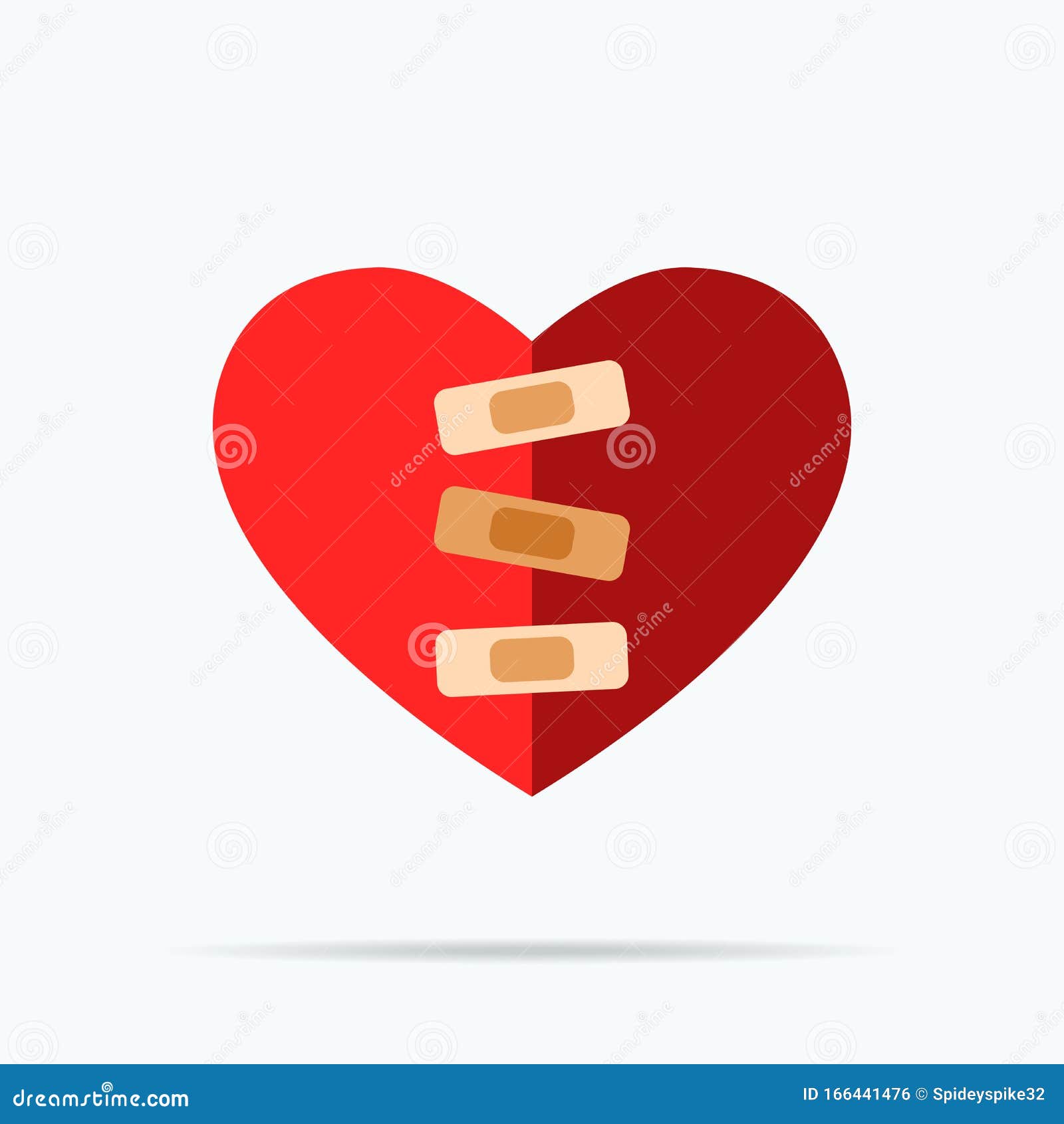 Broken Heart Bandage Stock Illustrations – 315 Broken Heart Bandage ...