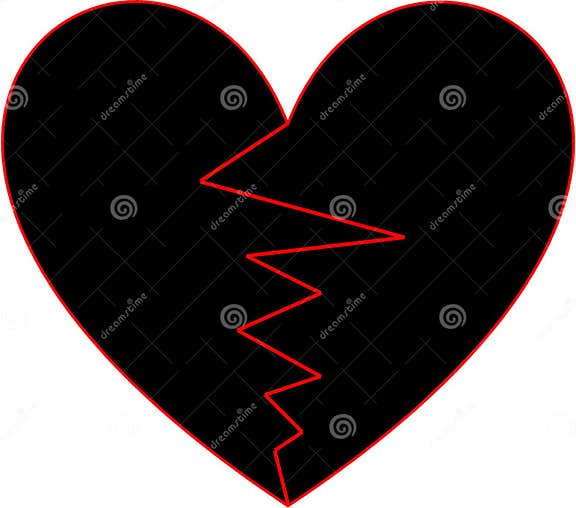 Broken Heart stock illustration. Illustration of felt - 96724751