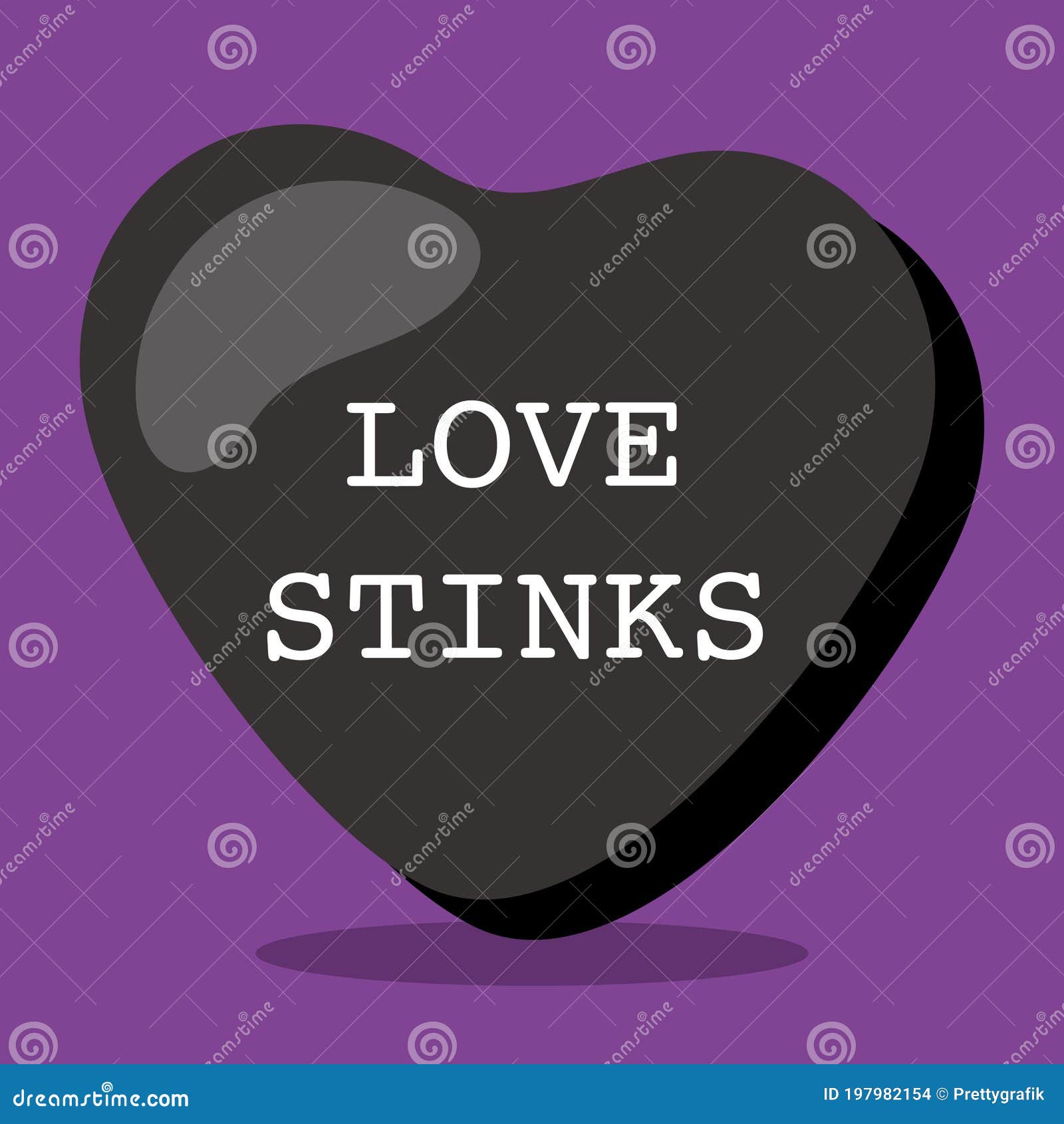 BROKEN HEART BLACK STINK 22 Stock Vector - Illustration of black ...