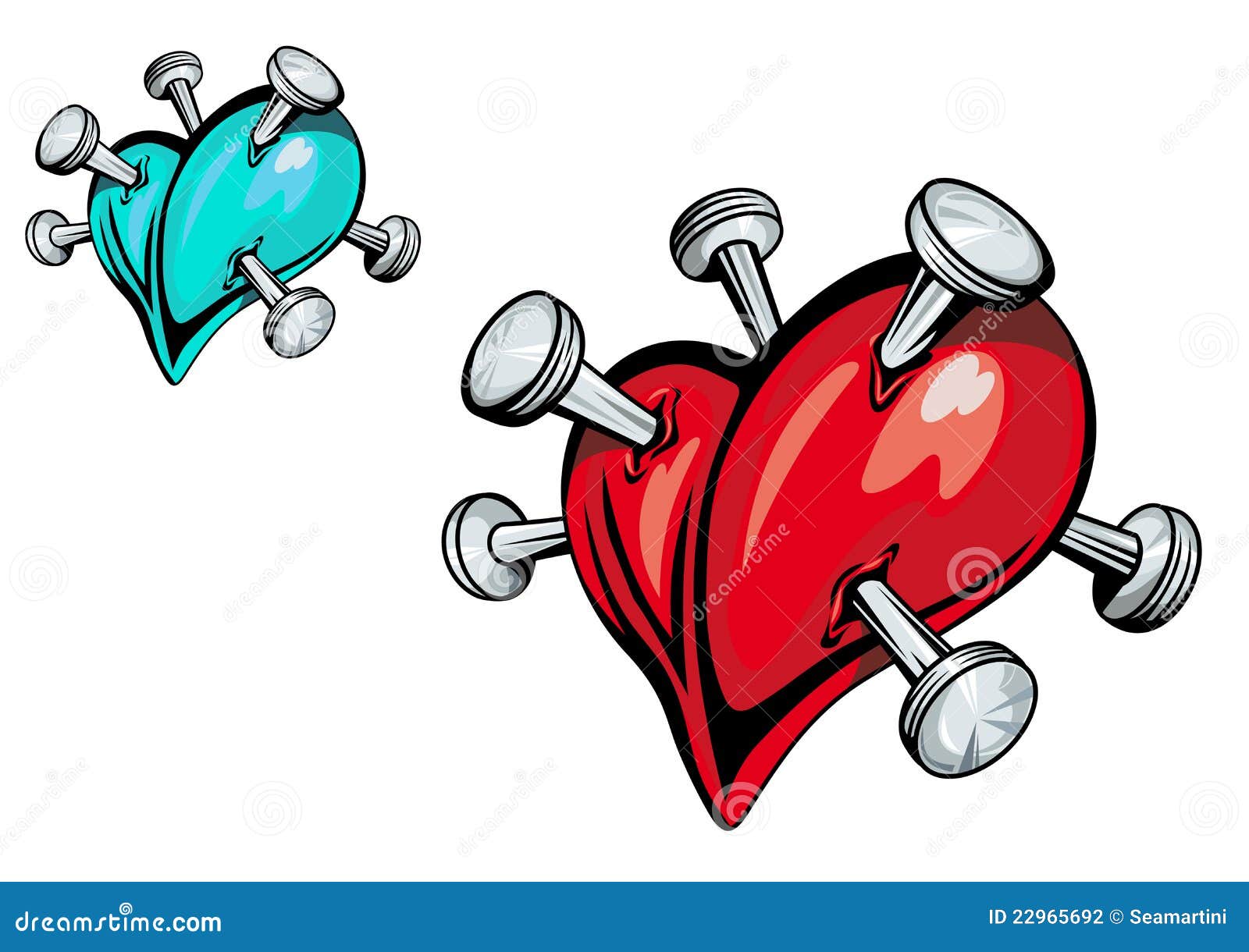 Broken heart design stock vector. Illustration of hurt - 22965692