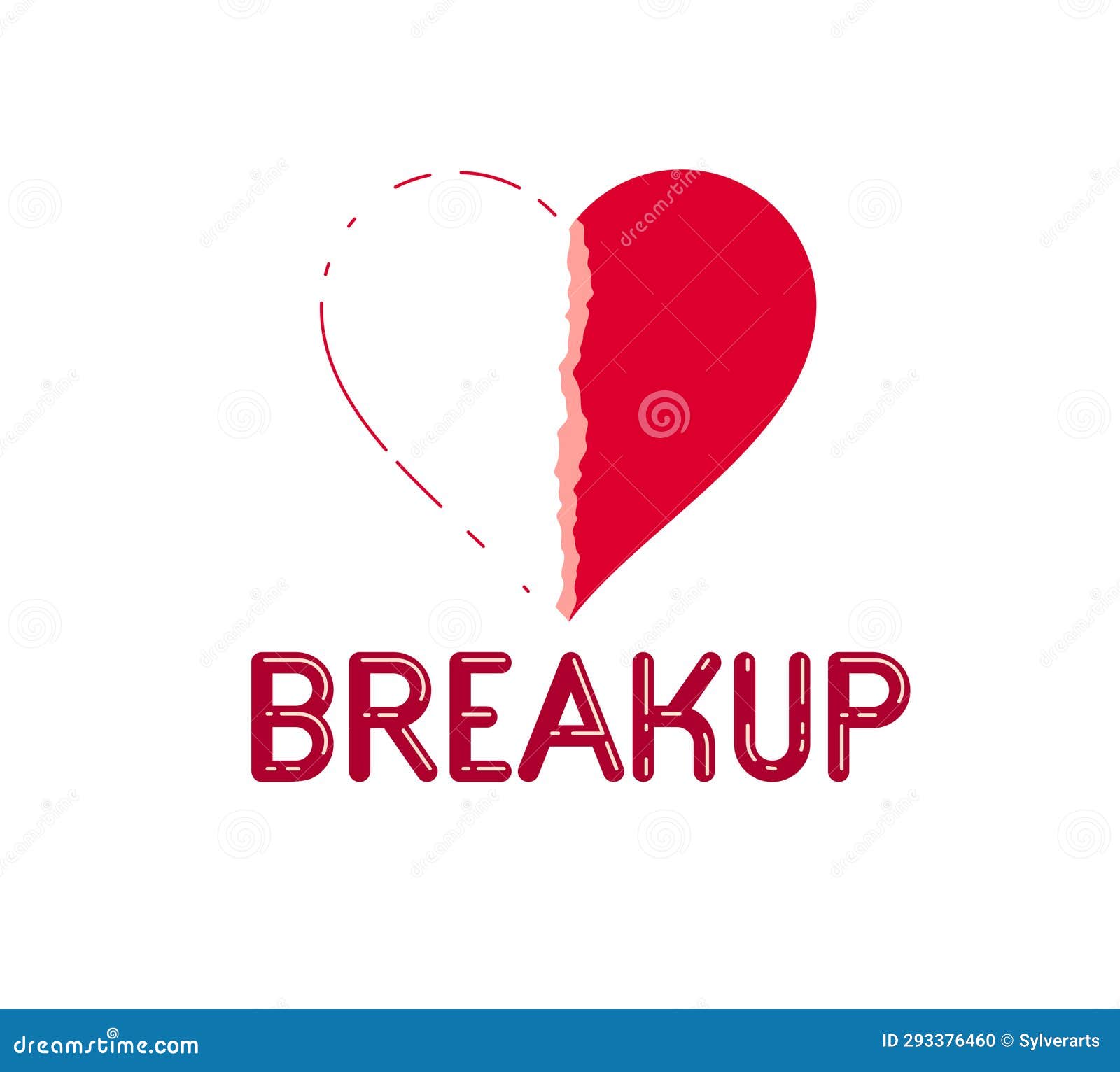Divorce Breakup Separation Concept Depressed Man And Woman Divided
