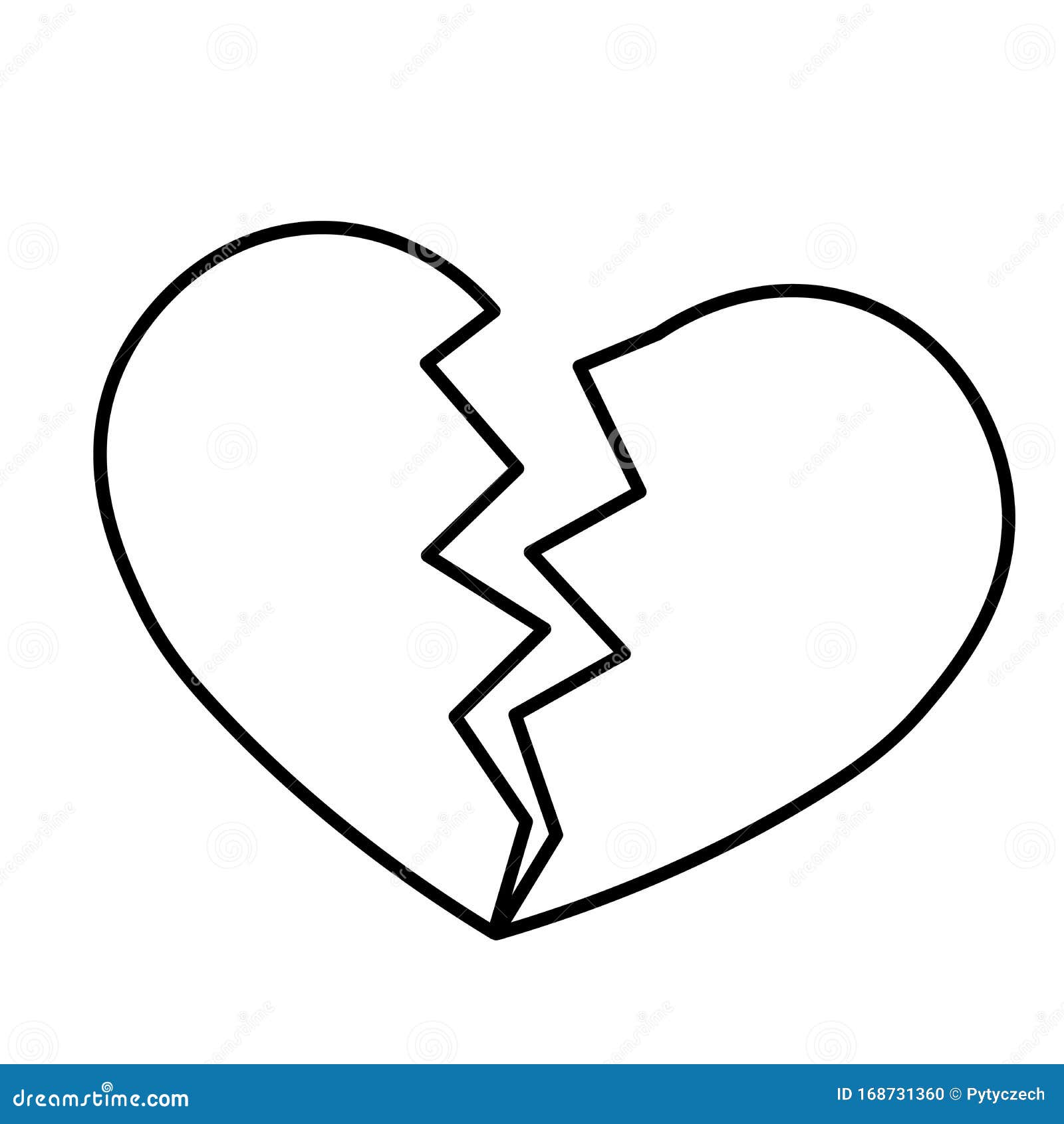 Broken Heart Icon. Simple Flat Vector Illustration Stock Vector ... Broken Heart Icon. Simple Flat Vector Illustration Stock Vector ...
