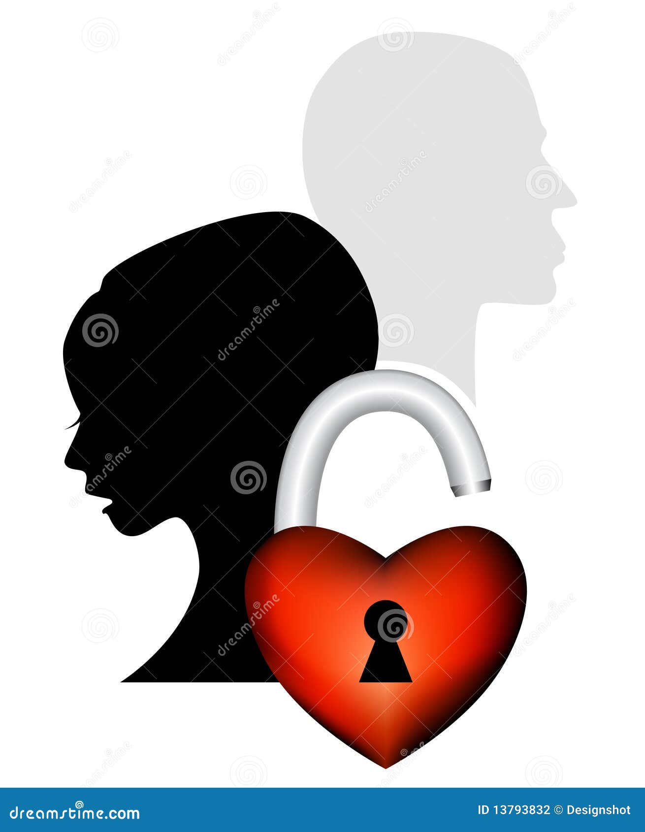Broken Heart - Unhappy Couple Stock Vector - Illustration of conflict ...
