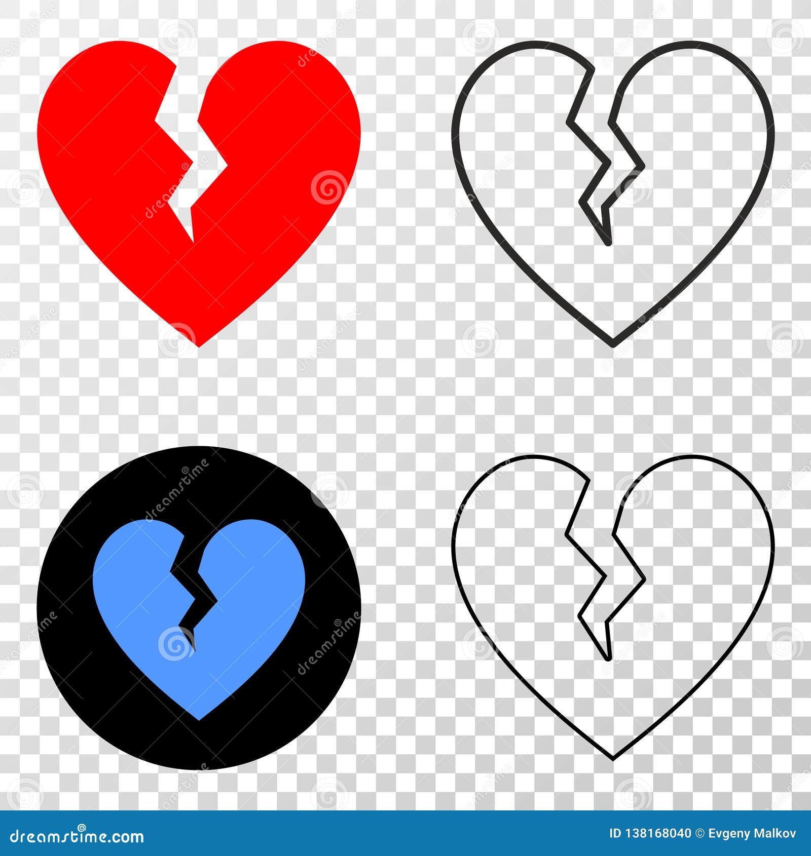 Broken Heart Vector EPS Icon with Contour Version Stock Vector ... Broken Heart Vector EPS Icon with Contour Version Stock Vector ...
