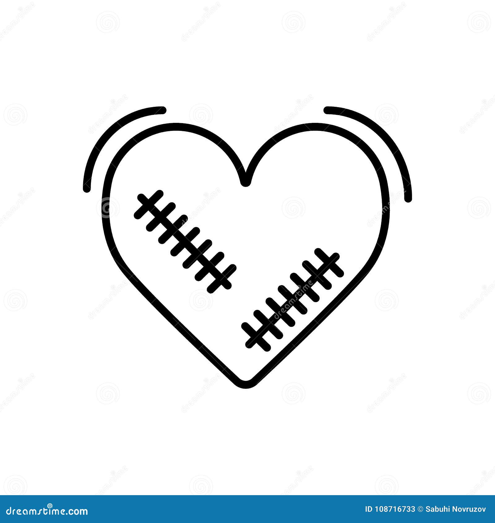 Broken Heart Vector Icon With Wound, Patches Isolated In White ... Broken Heart Vector Icon With Wound, Patches Isolated In White ...