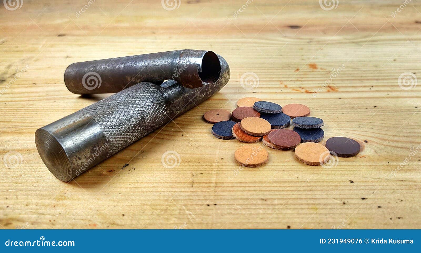 Broken hole punch stock photo. Image of metal, leatherworking - 231949076