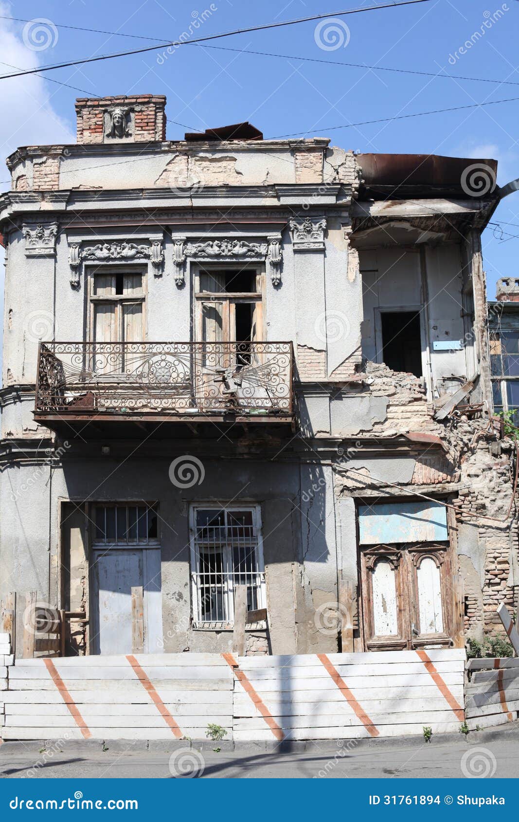 Broken house stock photo. Image of house, built, avlabar - 31761894
