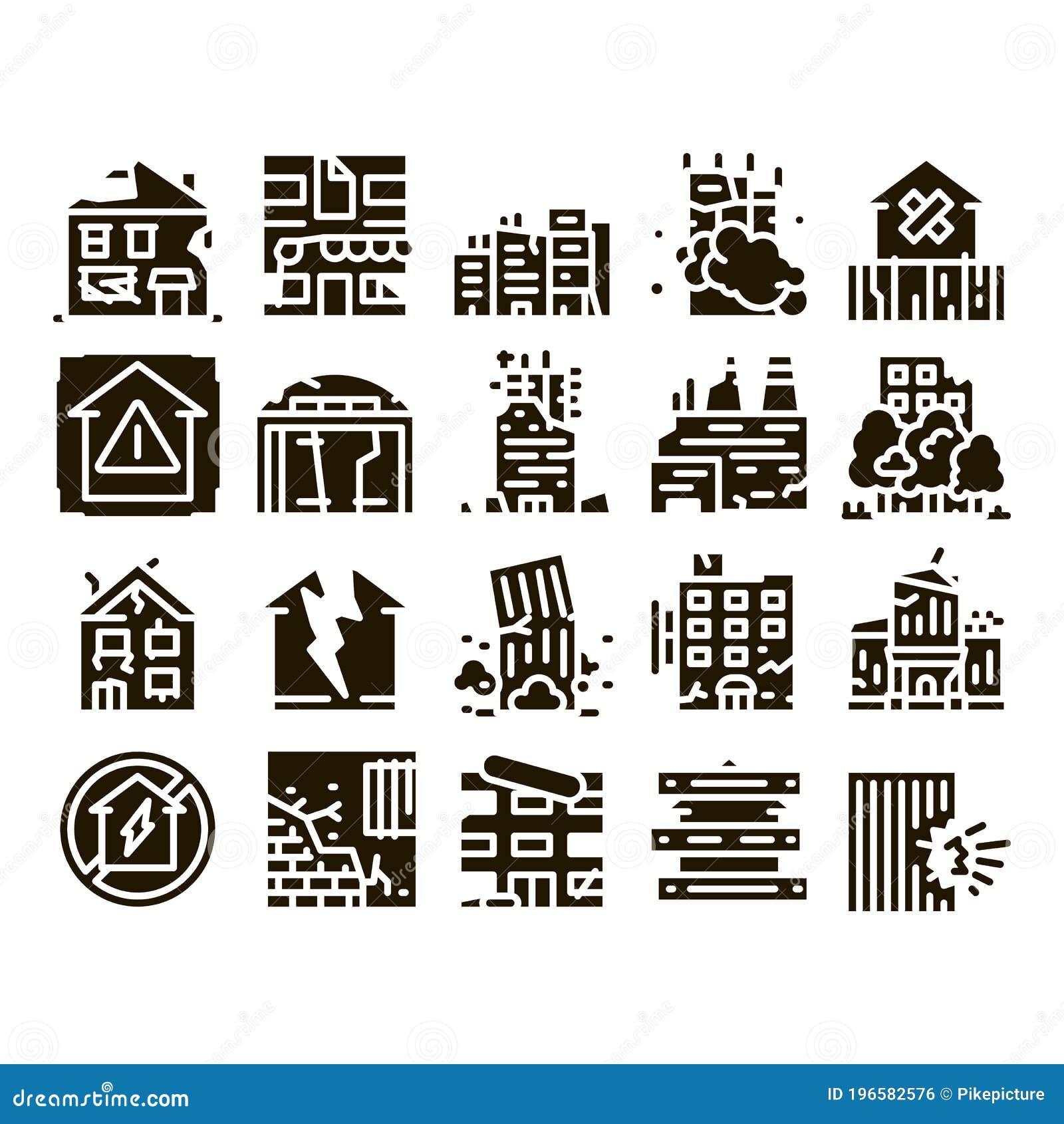 Broken Pictograms Stock Illustrations – 692 Broken Pictograms Stock ...