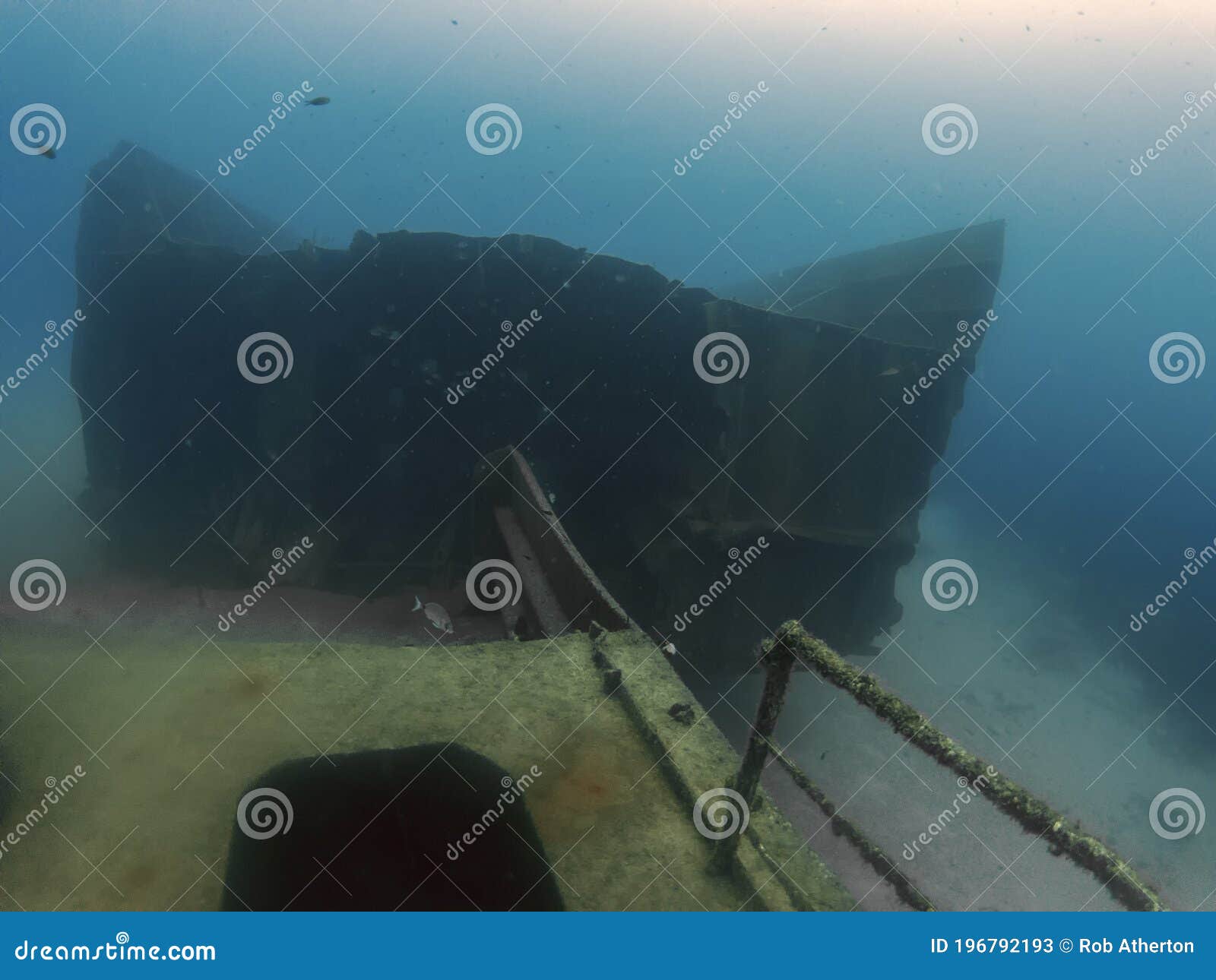 The Wreck of the Um El Faroud Off the Coast of Malta Stock Image ...