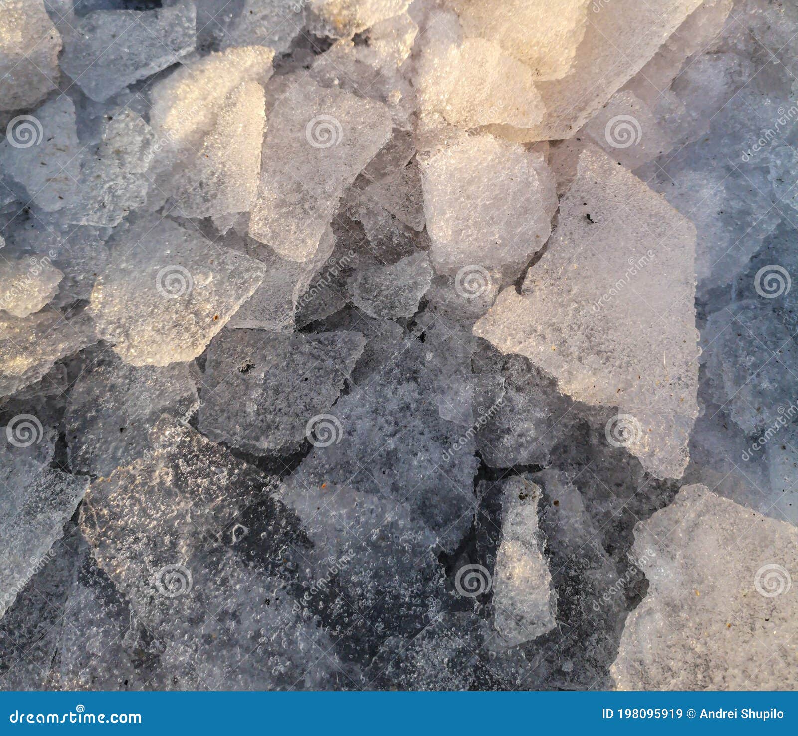 Broken Ice on the Ground As a Background Stock Image - Image of broken ...
