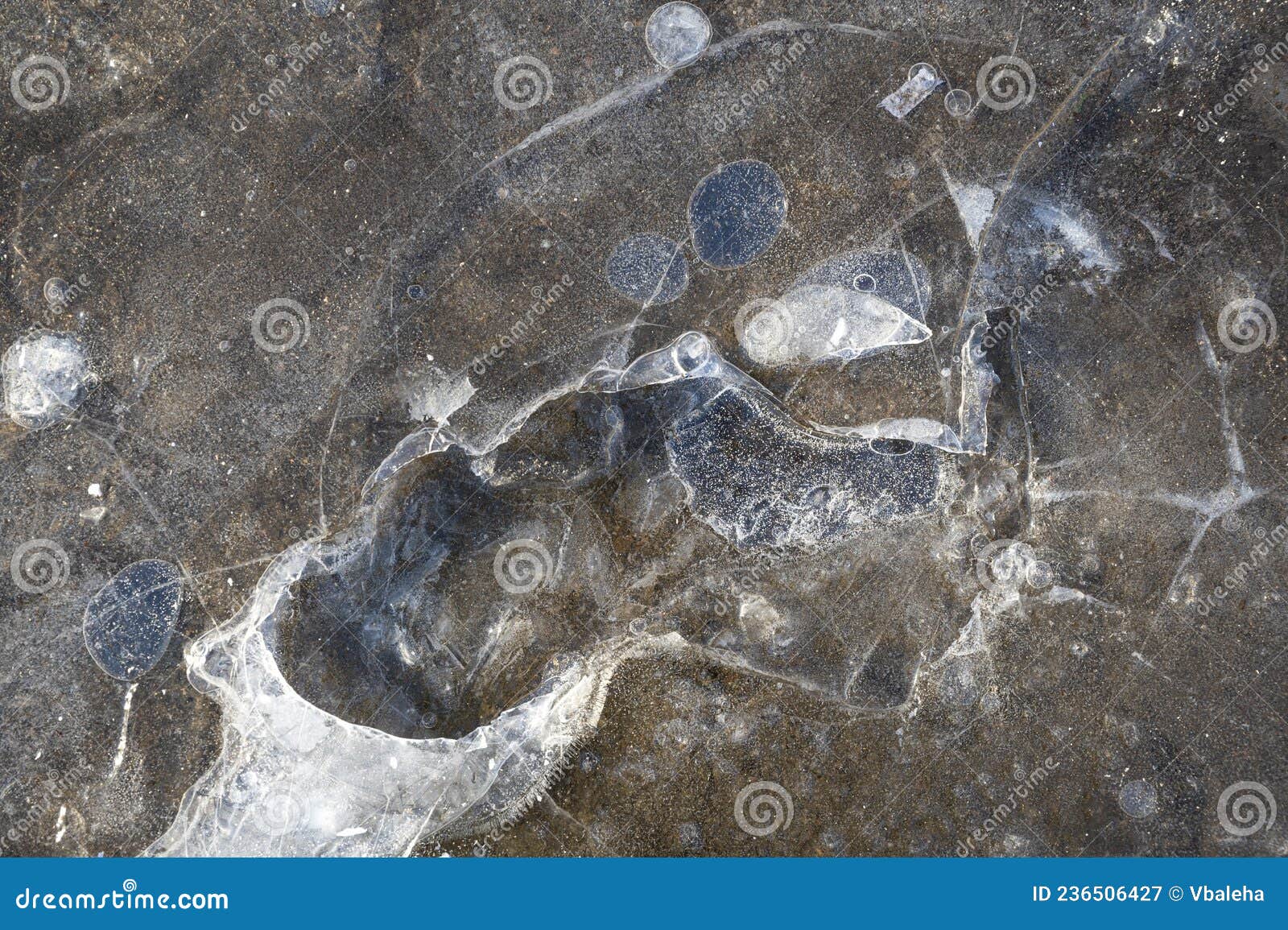Broken ice on the ground stock image. Image of freeze - 236506427