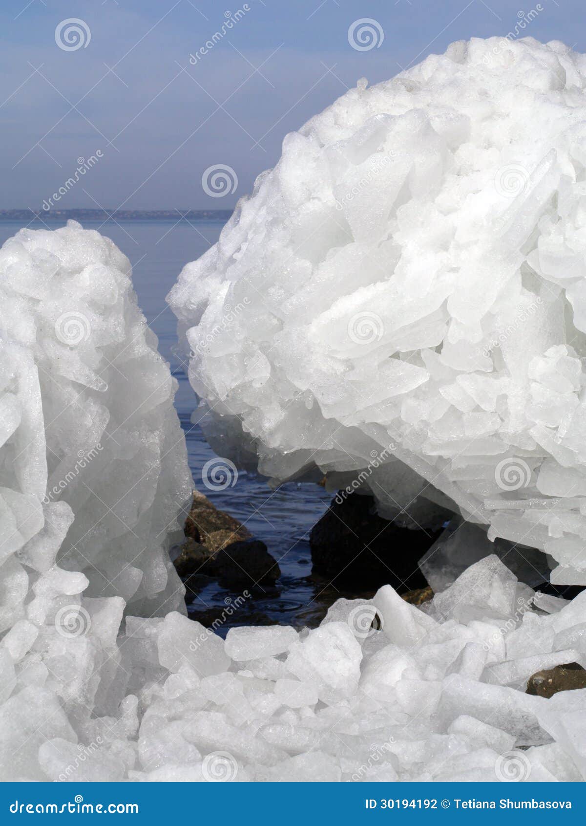 Broken ice stock photo. Image of white, blue, detail - 30194192