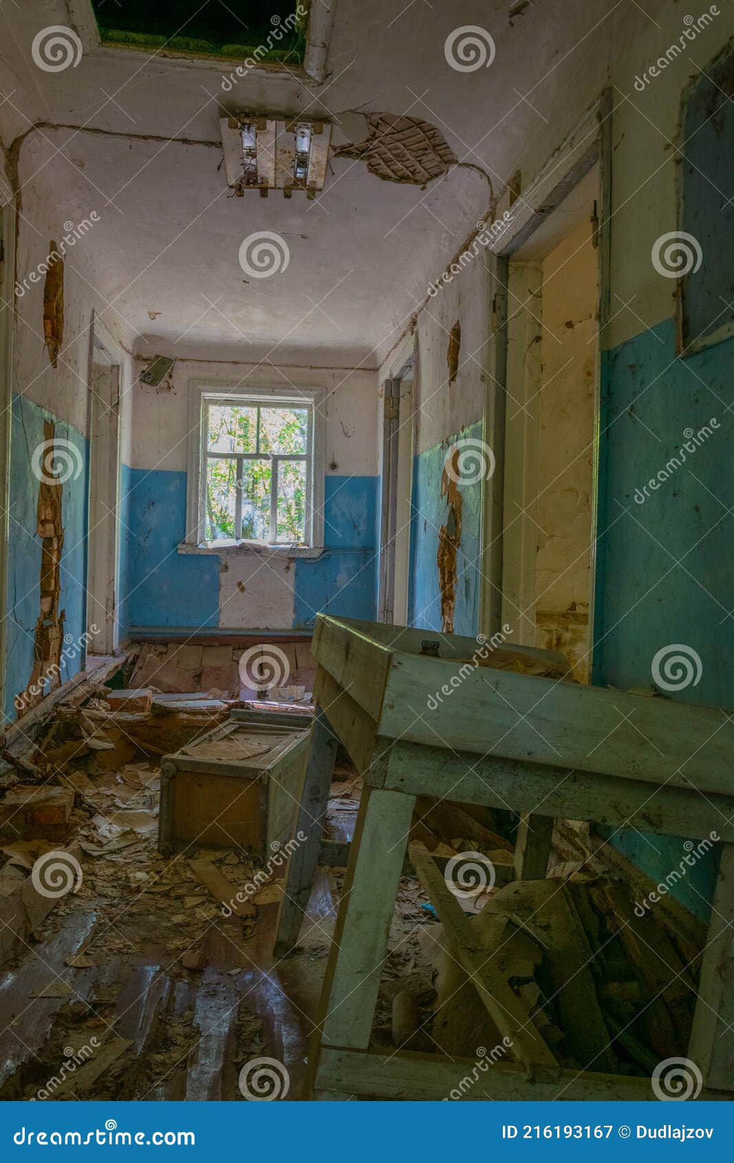 Broken Interior of a Village House in the Chernobyl Exclusion Zone in ...