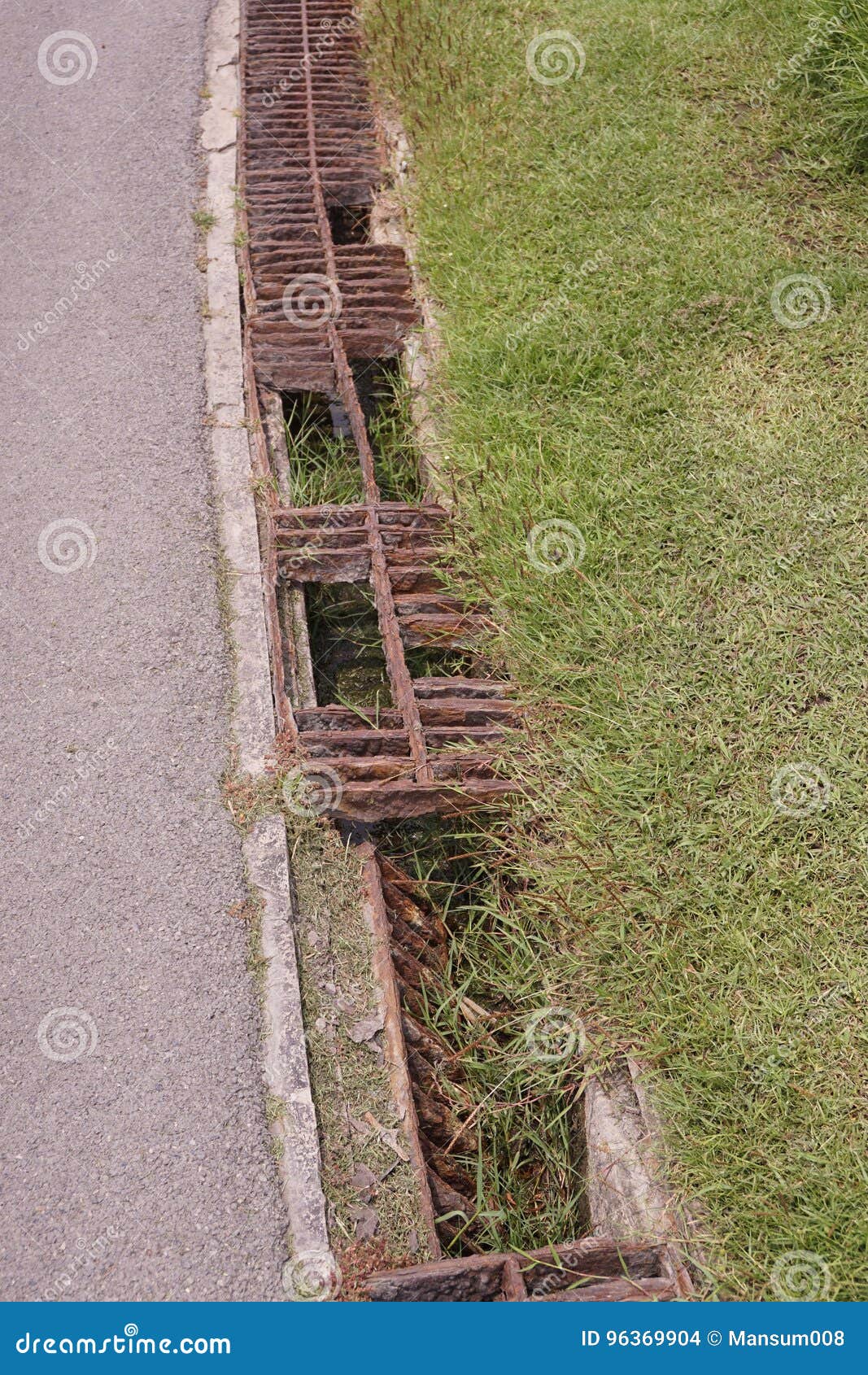 Broken Iron Grate on the Floor Stock Photo - Image of floor, crack ...