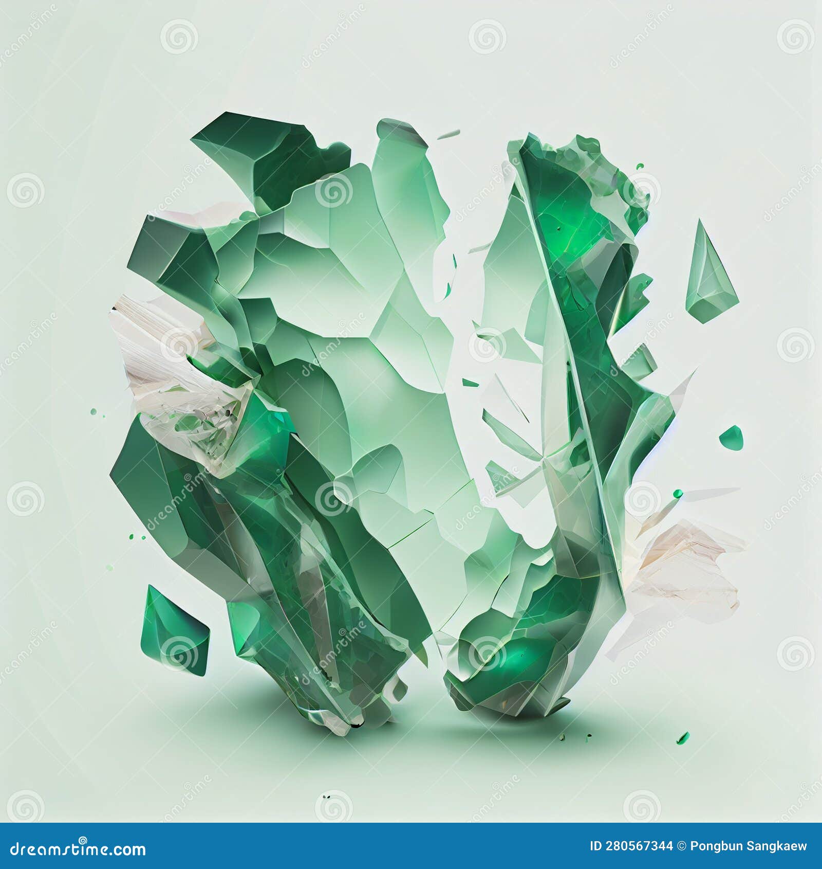 Broken Jade Stone Luxury Art Background Stock Illustration ...