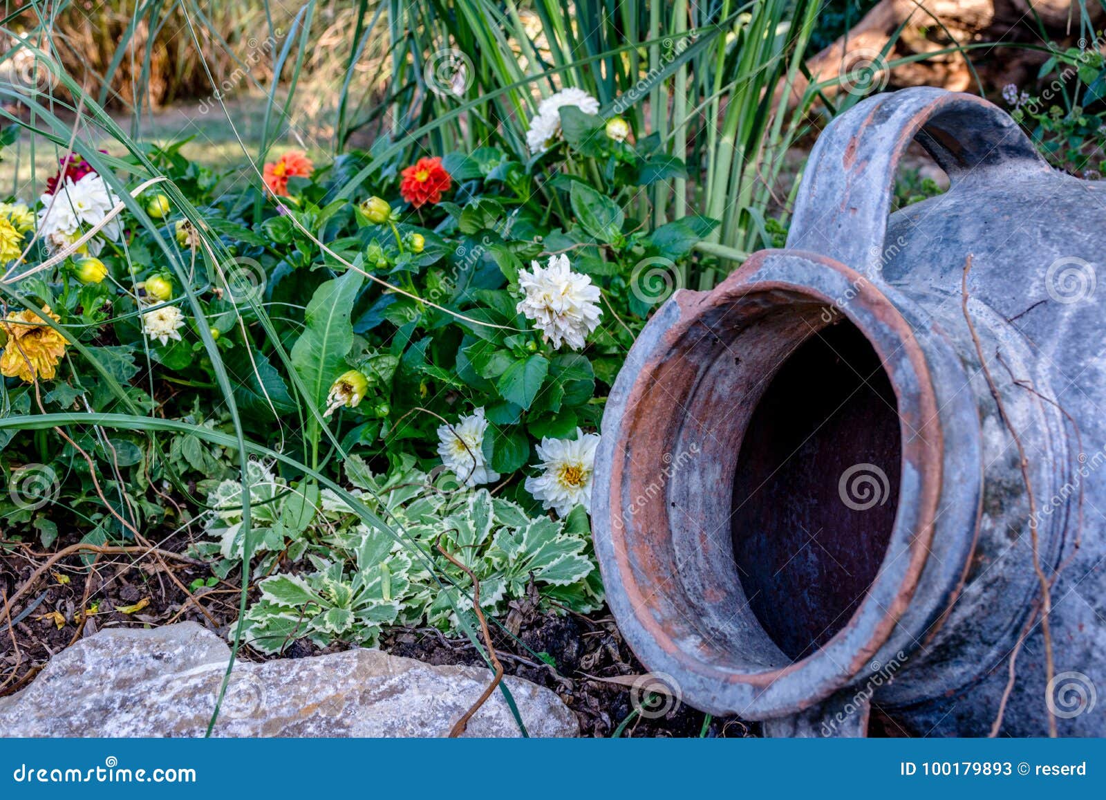 Broken jar stock image. Image of historic, broken, decoration - 100179893