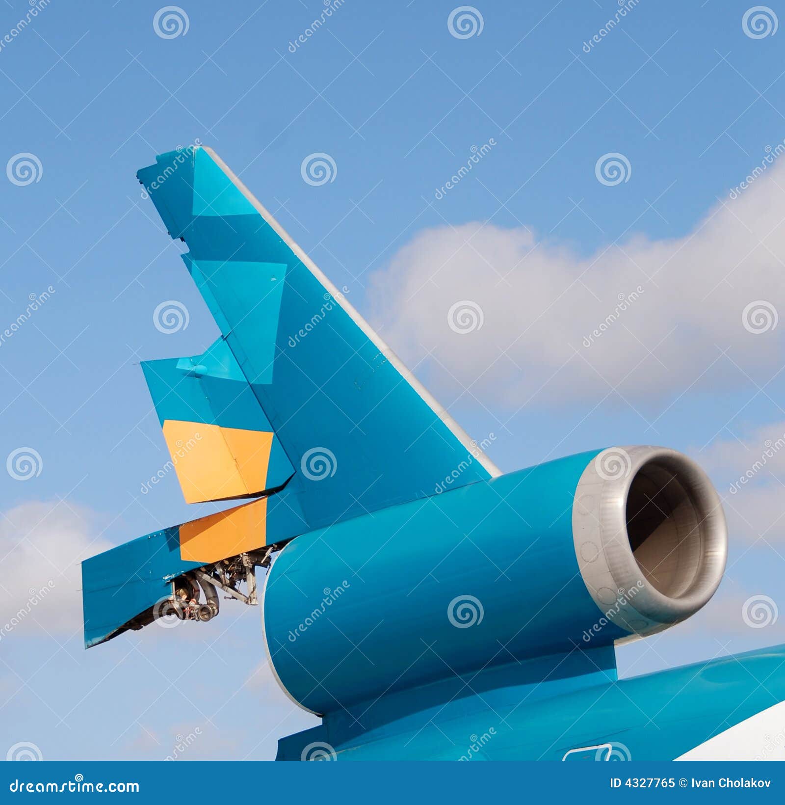 Broken jet tail stock image. Image of maintenance, industry - 4327765